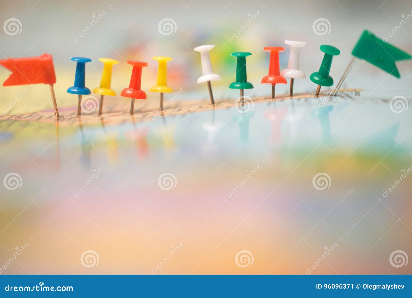 World Map Country Flags Marked Pin City Pinpoint Stock Image - Image of ...