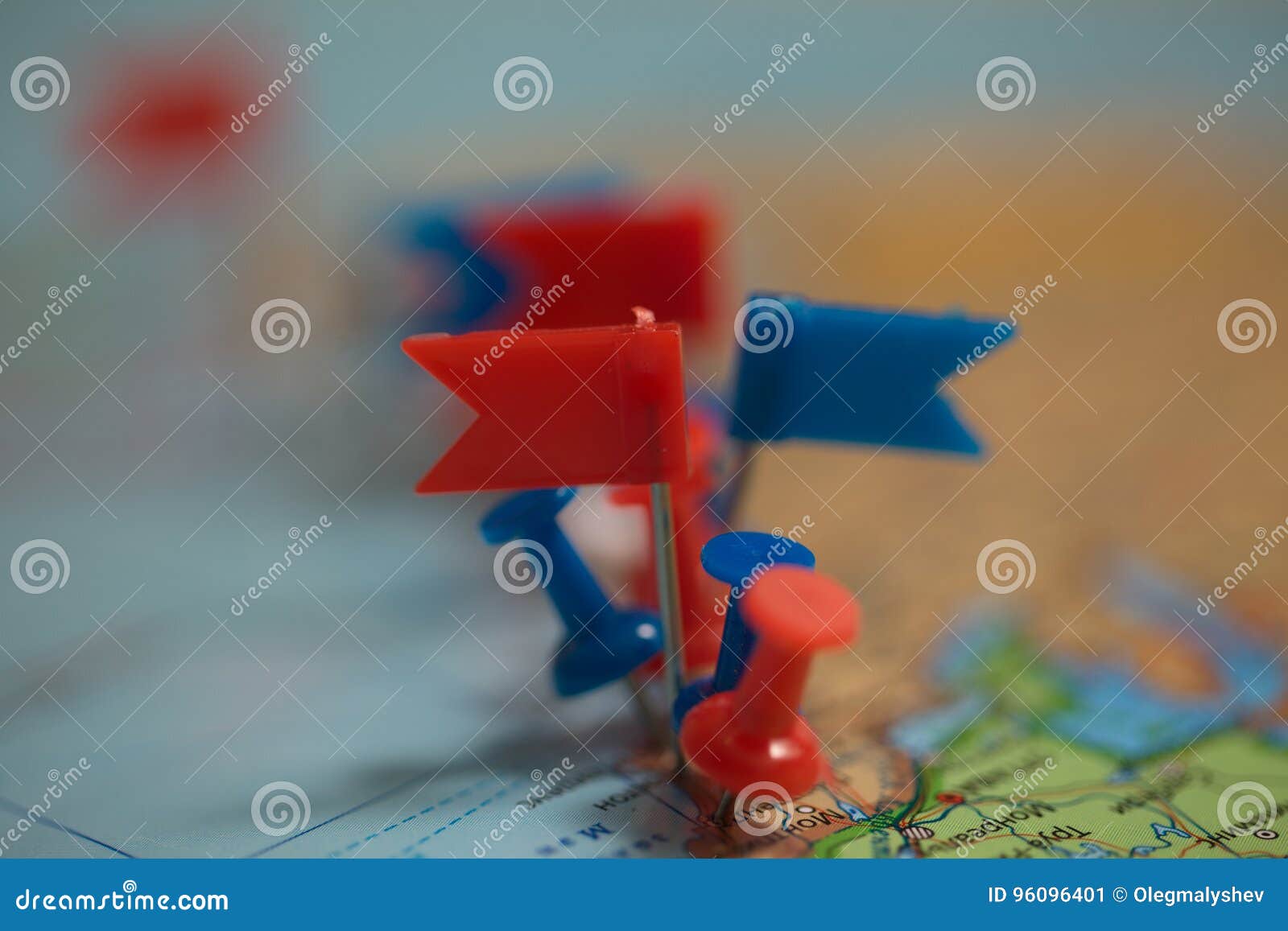 World Map Country Flags Marked Pin City Pinpoint Stock Image - Image of ...