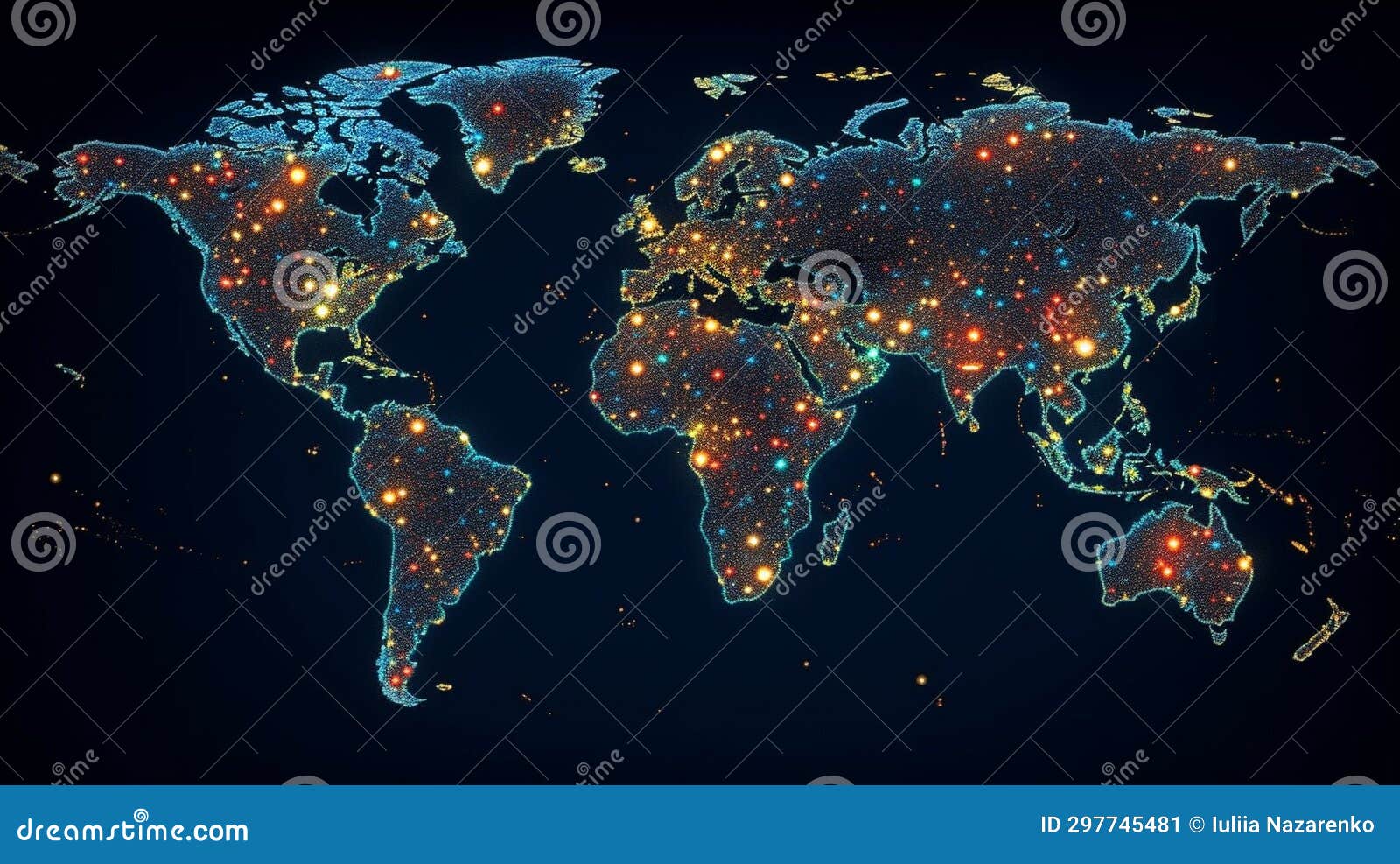 World Map with Country Labels. AI Generated Stock Image - Image of ...