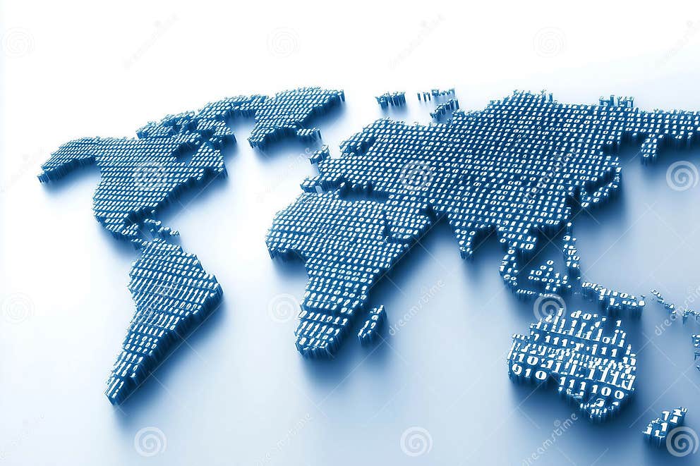 A World Map Created from Binary Digits Highlights the Essential Role of ...