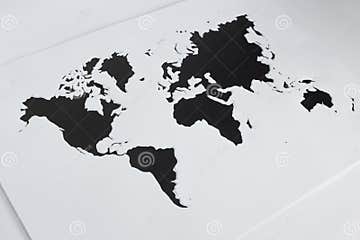 World map. Cut out paper stock photo. Image of paper - 60402046