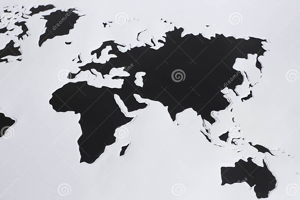 World map. Cut out paper stock photo. Image of europe - 60407976