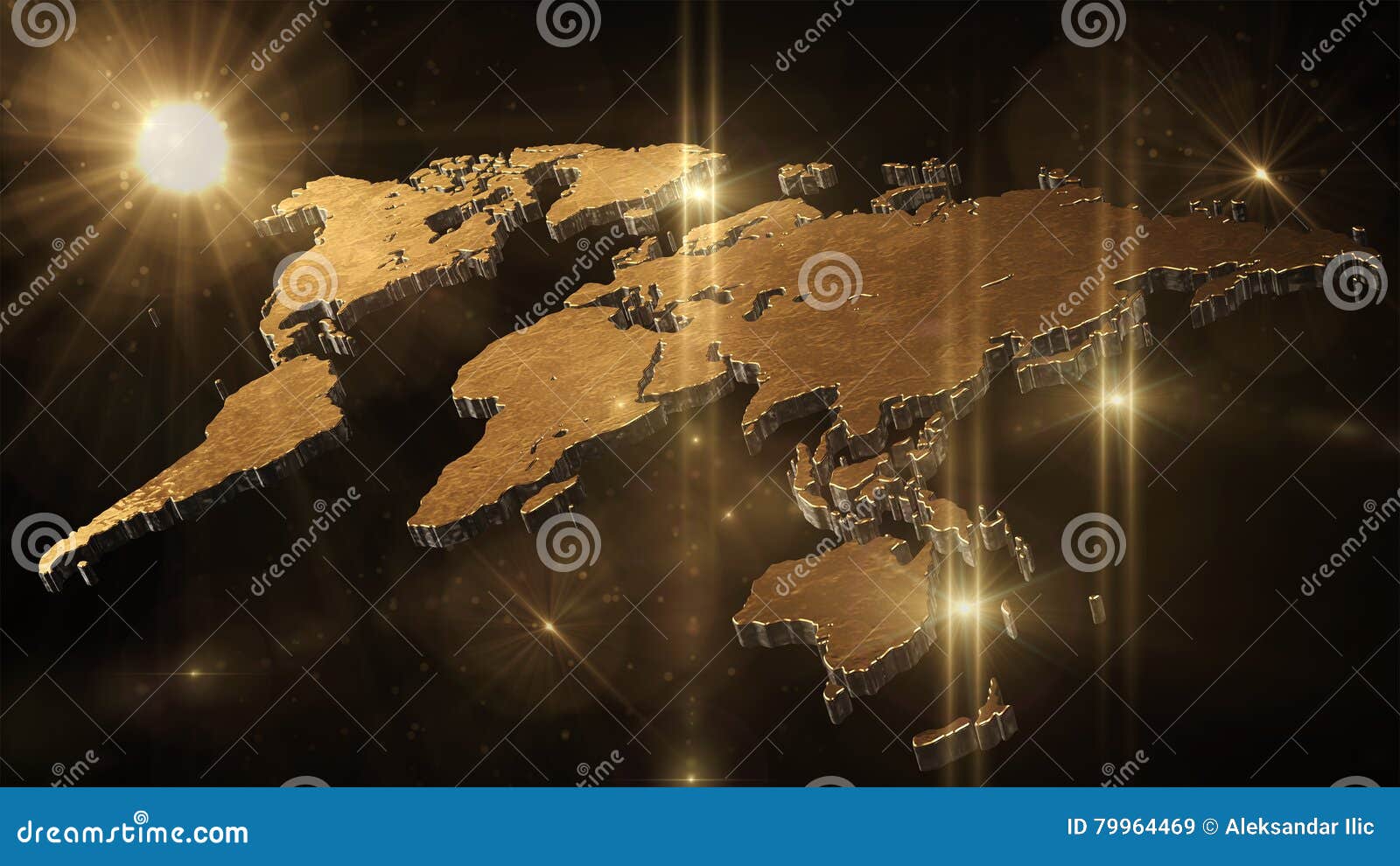 World map 3D render stock illustration. Illustration of computer - 79964469