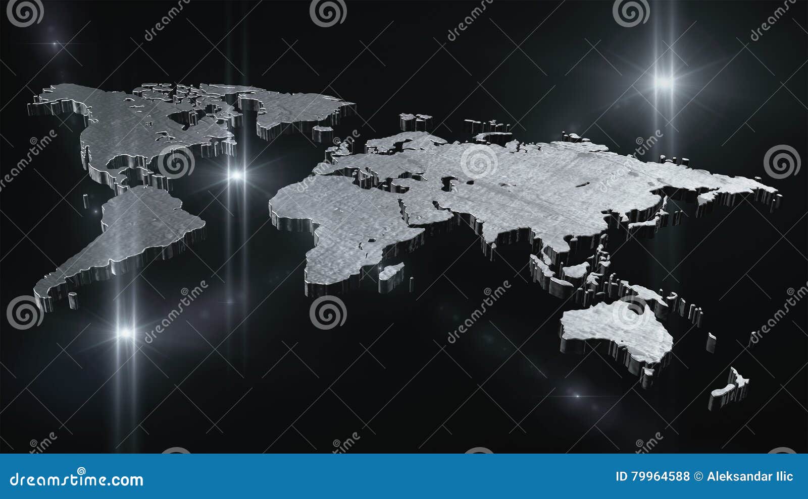 World map 3D render stock illustration. Illustration of energy - 79964588