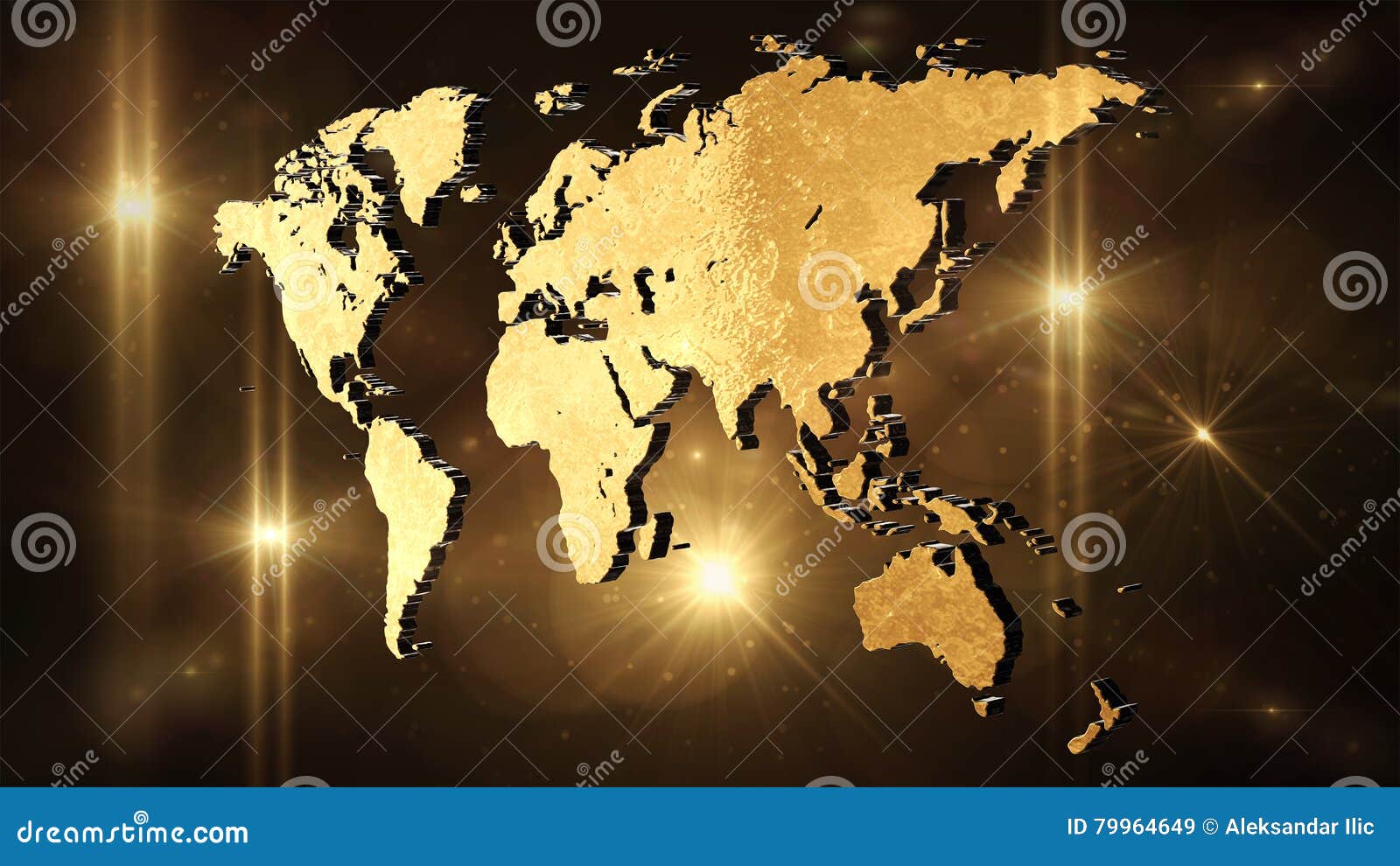 World map 3D render stock illustration. Illustration of globe - 79964649
