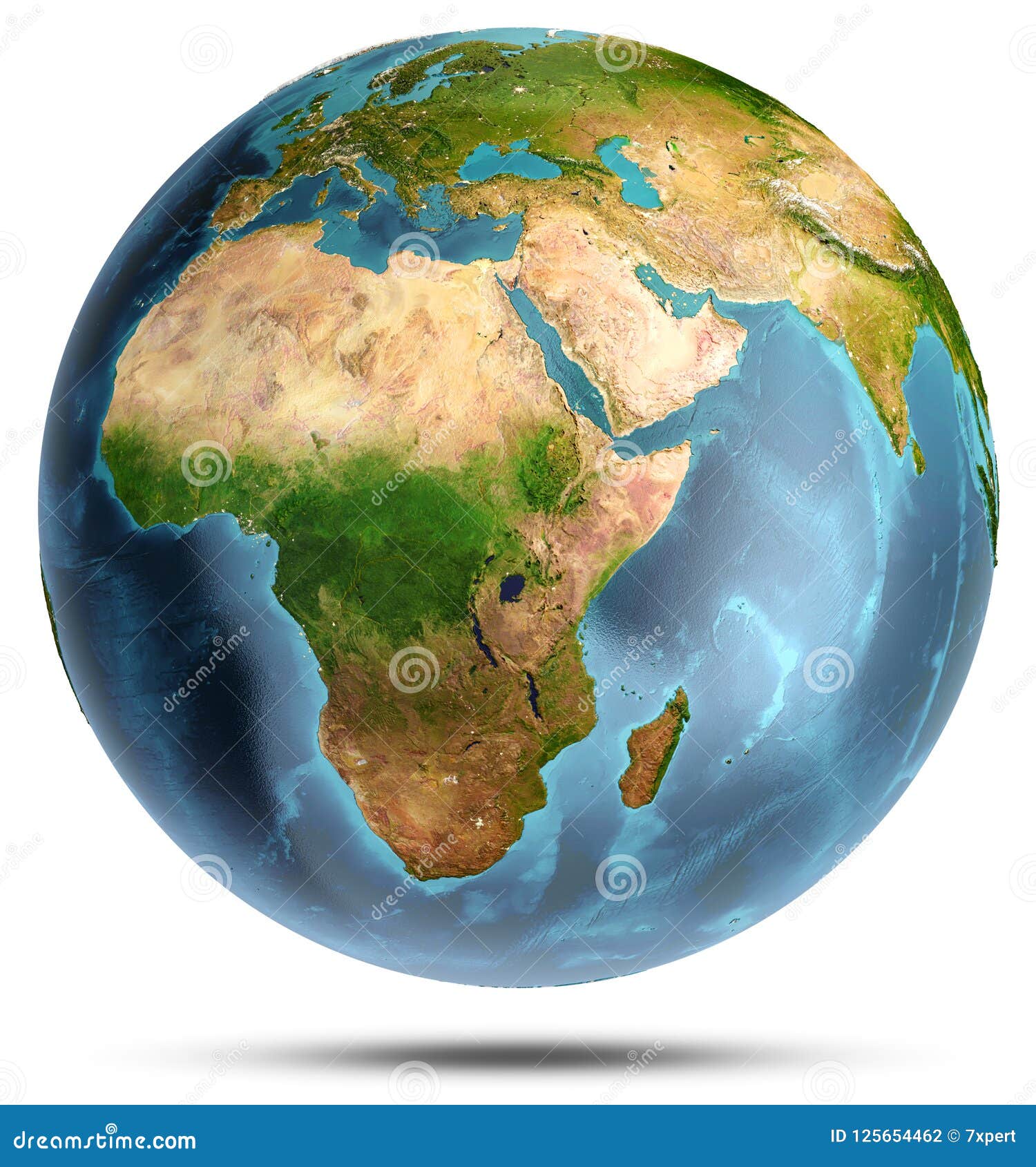 World map. 3d rendering stock illustration. Illustration of water ...