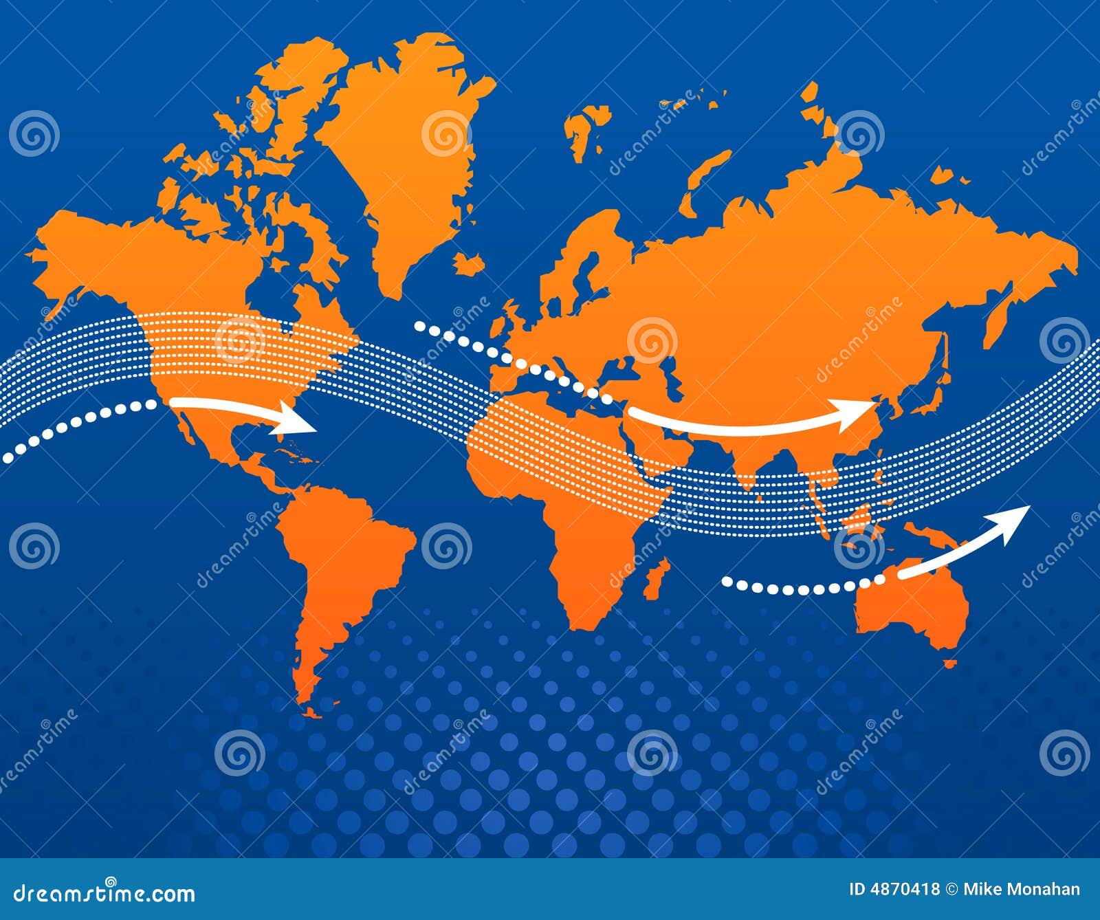 World map design stock vector. Illustration of bytes, data - 4870418