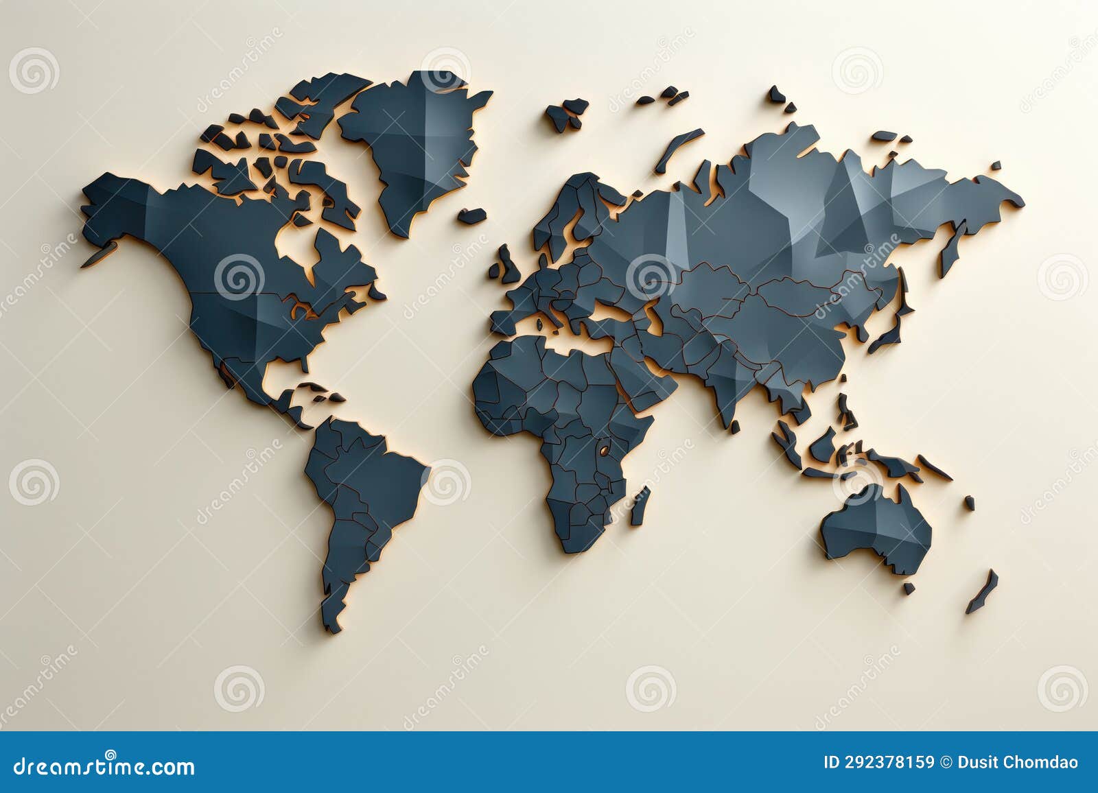 World Map Design High Resolution,empty Background. Generative AI Stock ...