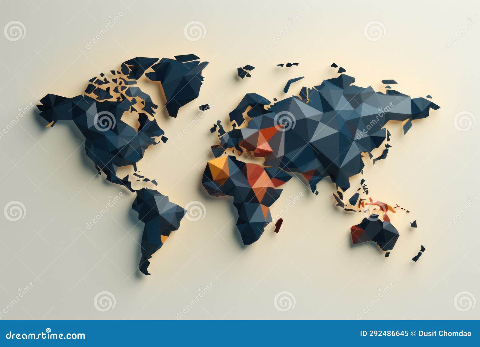 World Map Design High Resolution,empty Background. Generative AI Stock ...