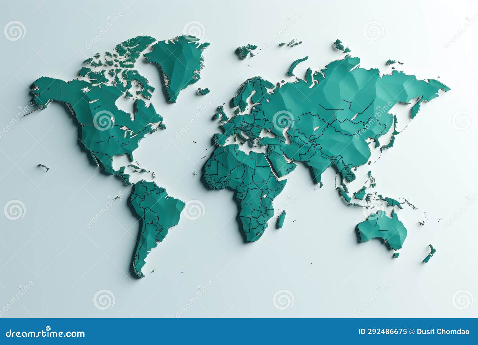 World Map Design High Resolution,empty Background. Generative AI Stock ...