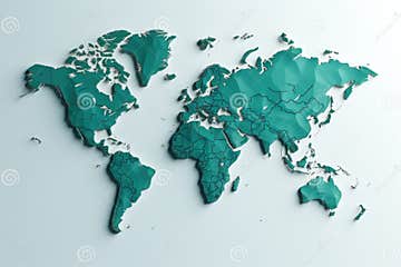 World Map Design High Resolution,empty Background. Generative AI Stock ...