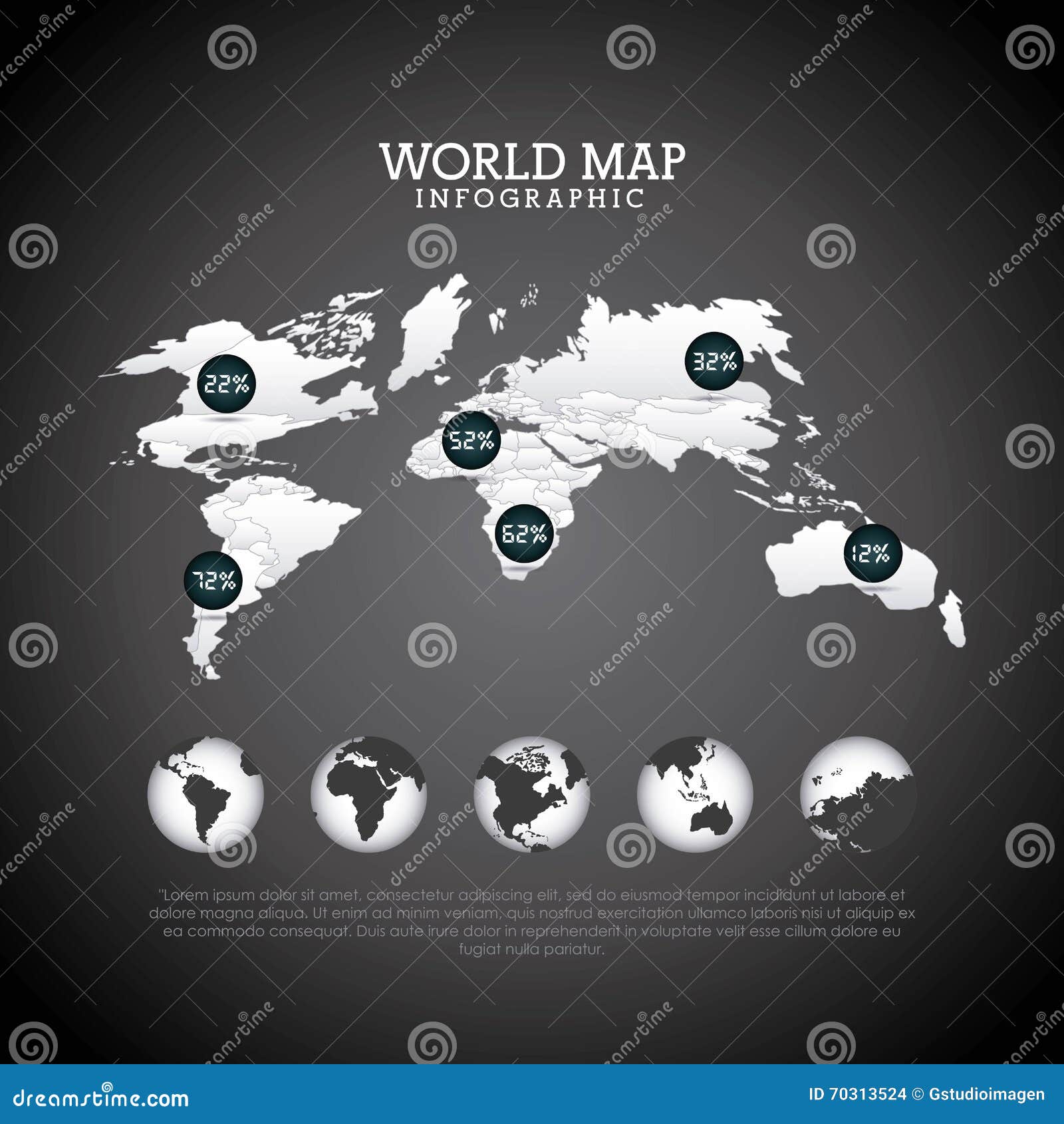 World map design stock illustration. Illustration of background - 70313524