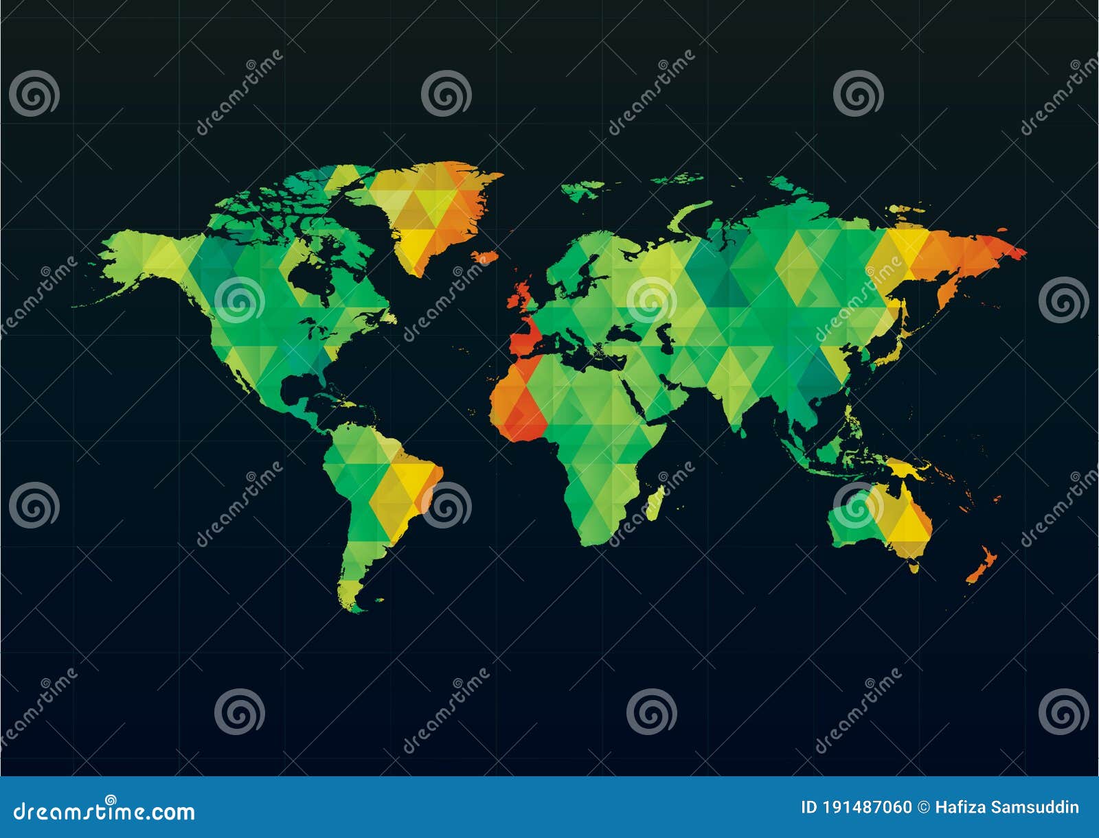 World Map Design. Vector Illustration Decorative Design Stock Vector ...
