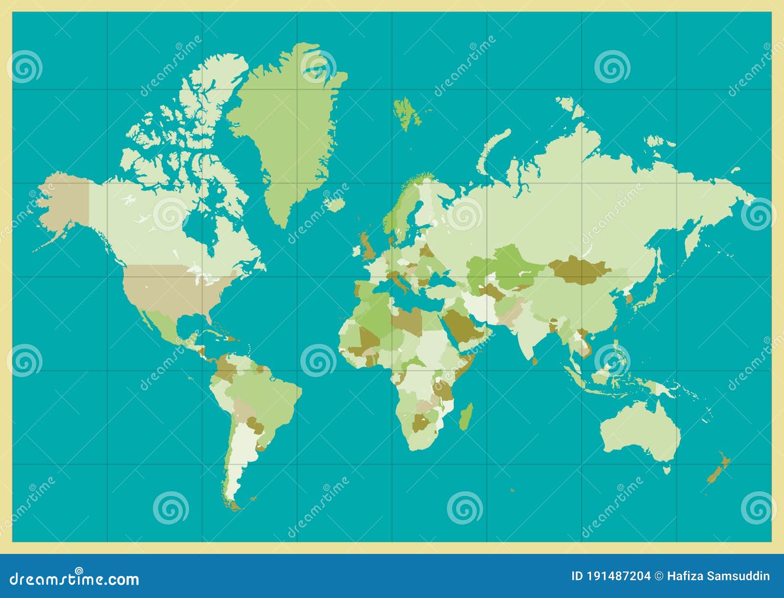 World Map Design. Vector Illustration Decorative Design Stock Vector ...