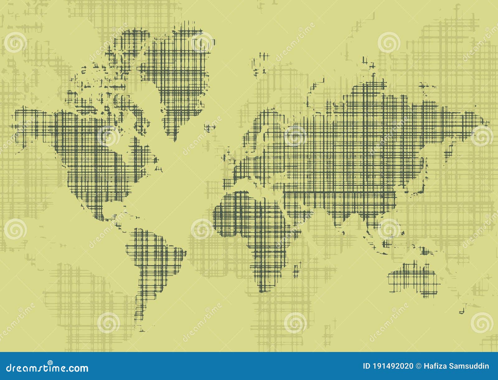 World Map Design. Vector Illustration Decorative Design Stock Vector ...