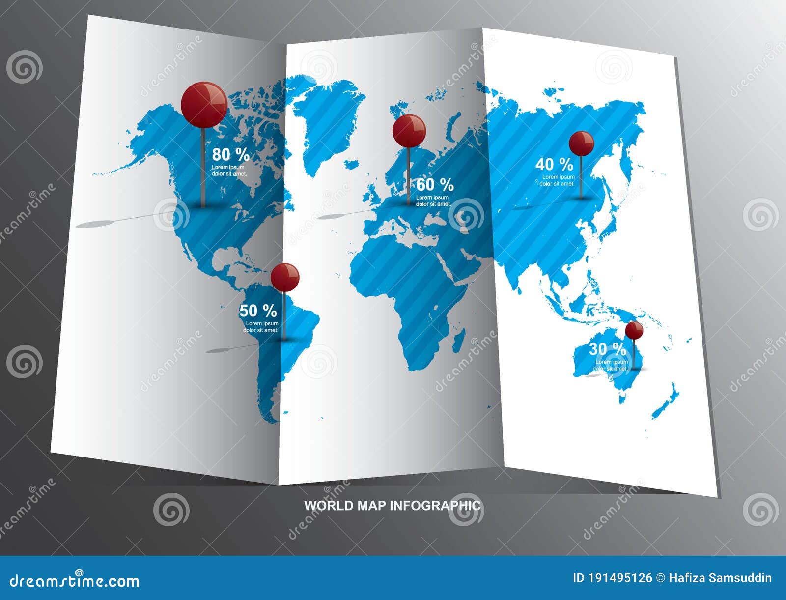 World Map Design. Vector Illustration Decorative Design Stock Vector ...