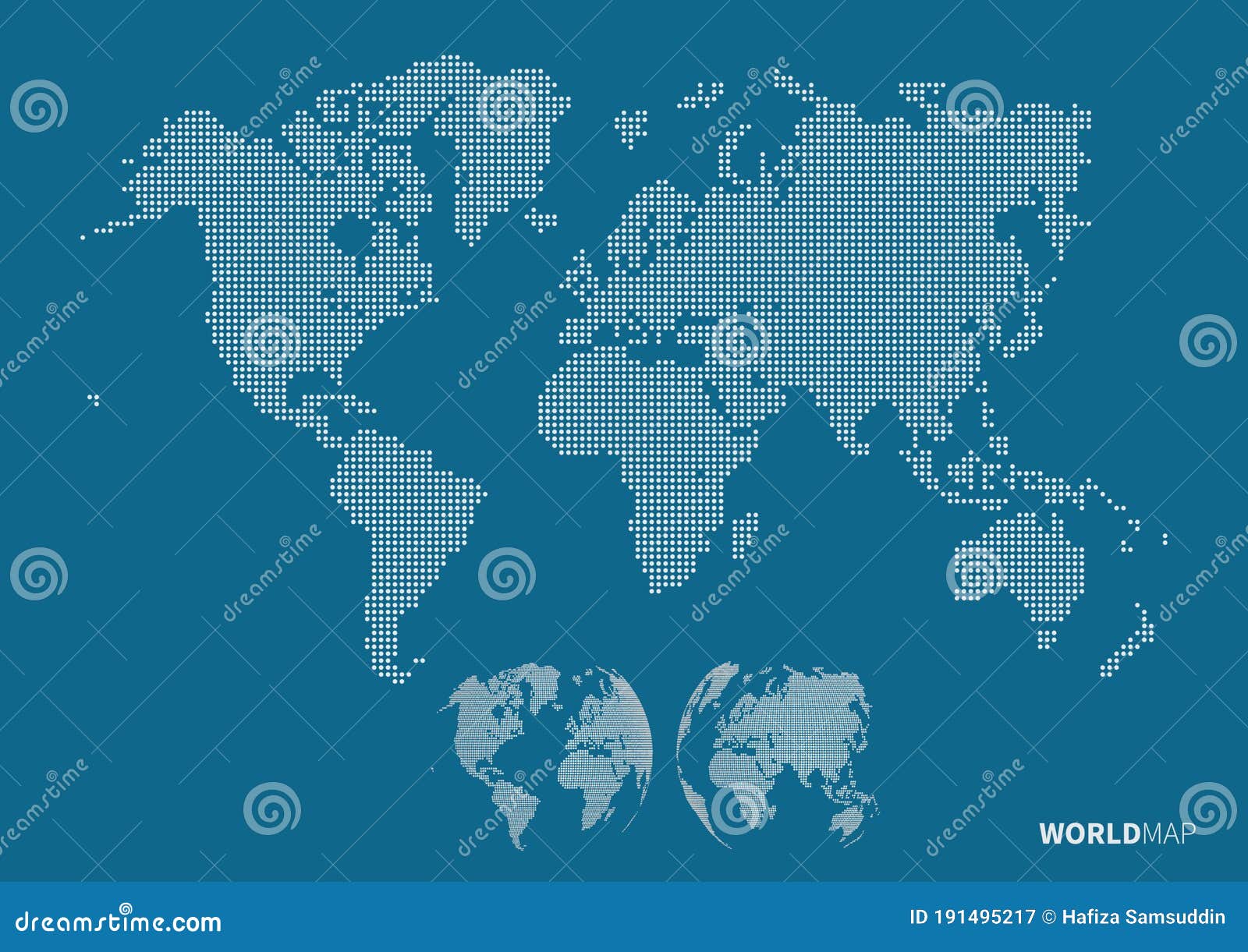 World Map Design. Vector Illustration Decorative Design Stock Vector ...