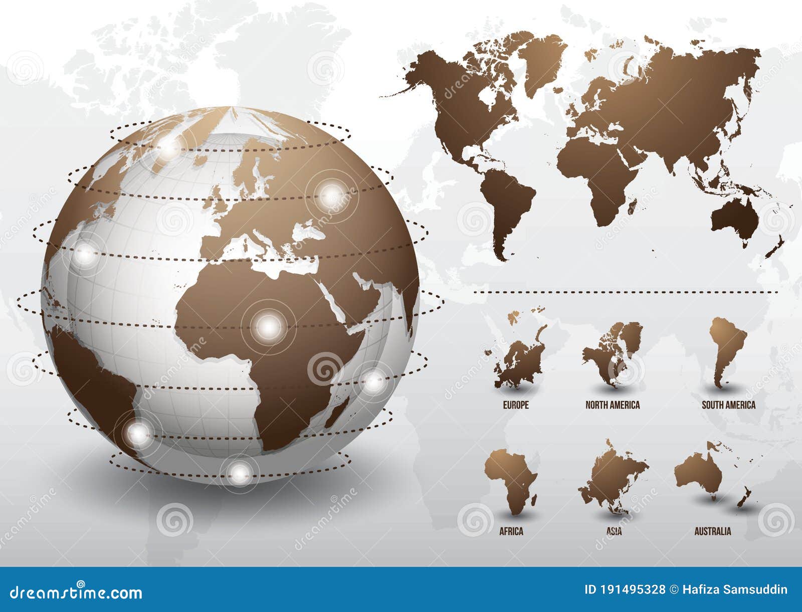 World Map Design. Vector Illustration Decorative Design Stock Vector ...
