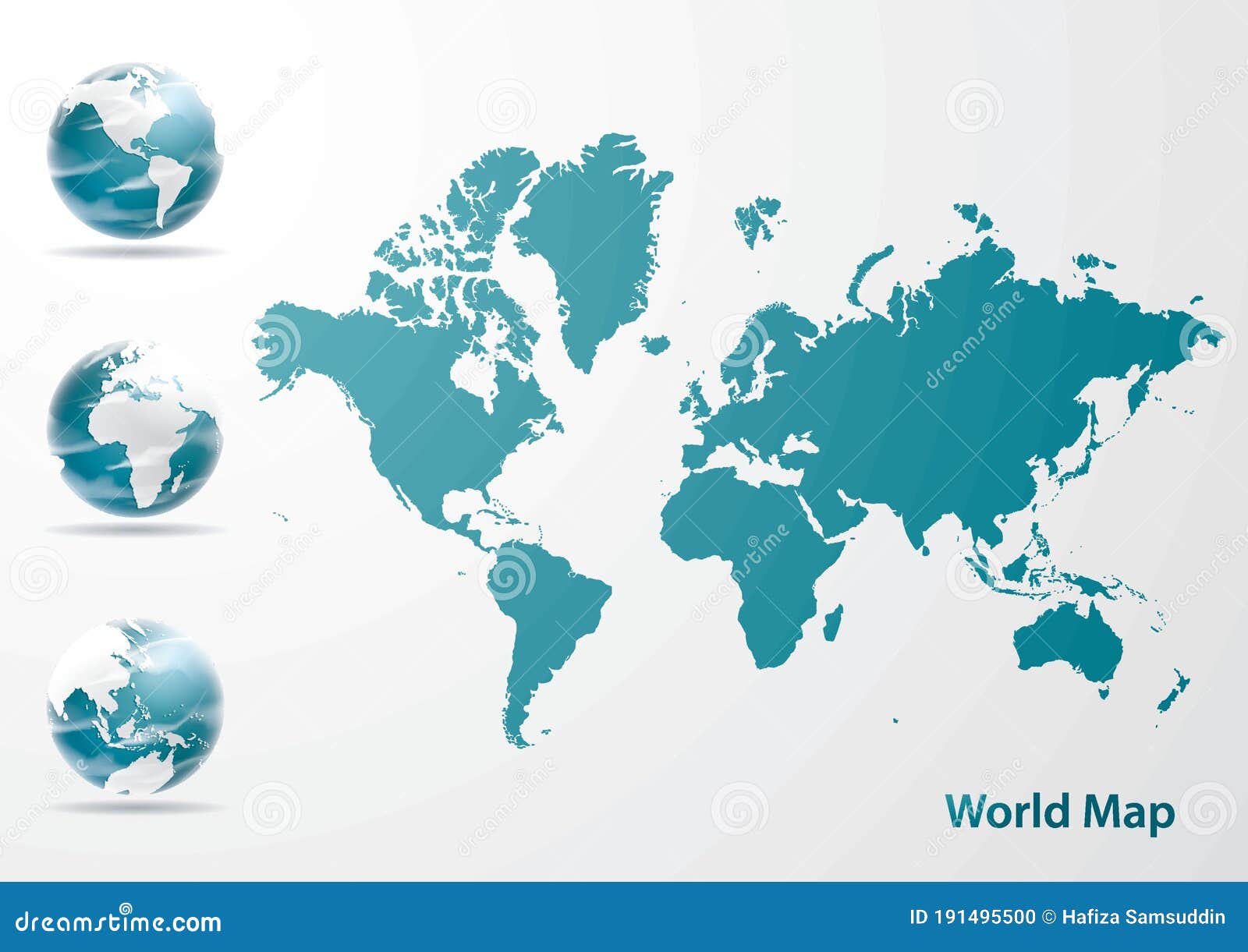 World Map Design. Vector Illustration Decorative Design Stock Vector ...