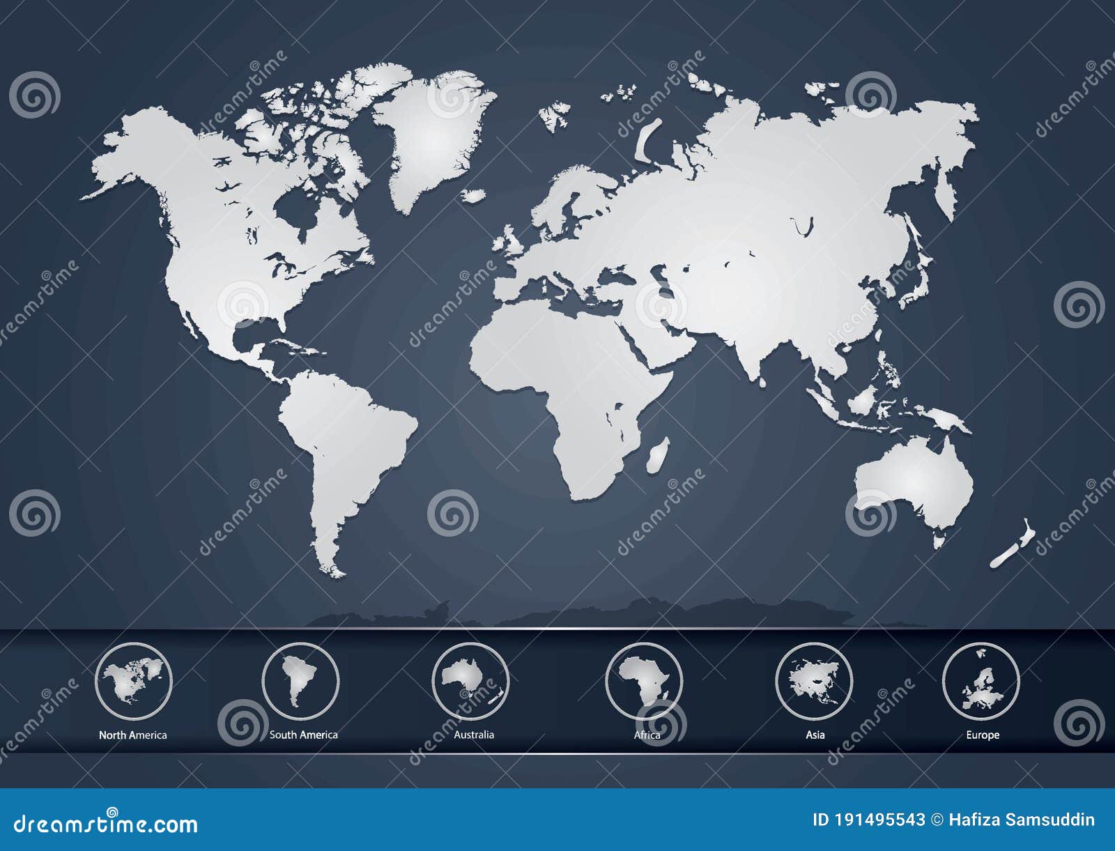 World Map Design. Vector Illustration Decorative Design Stock Vector ...