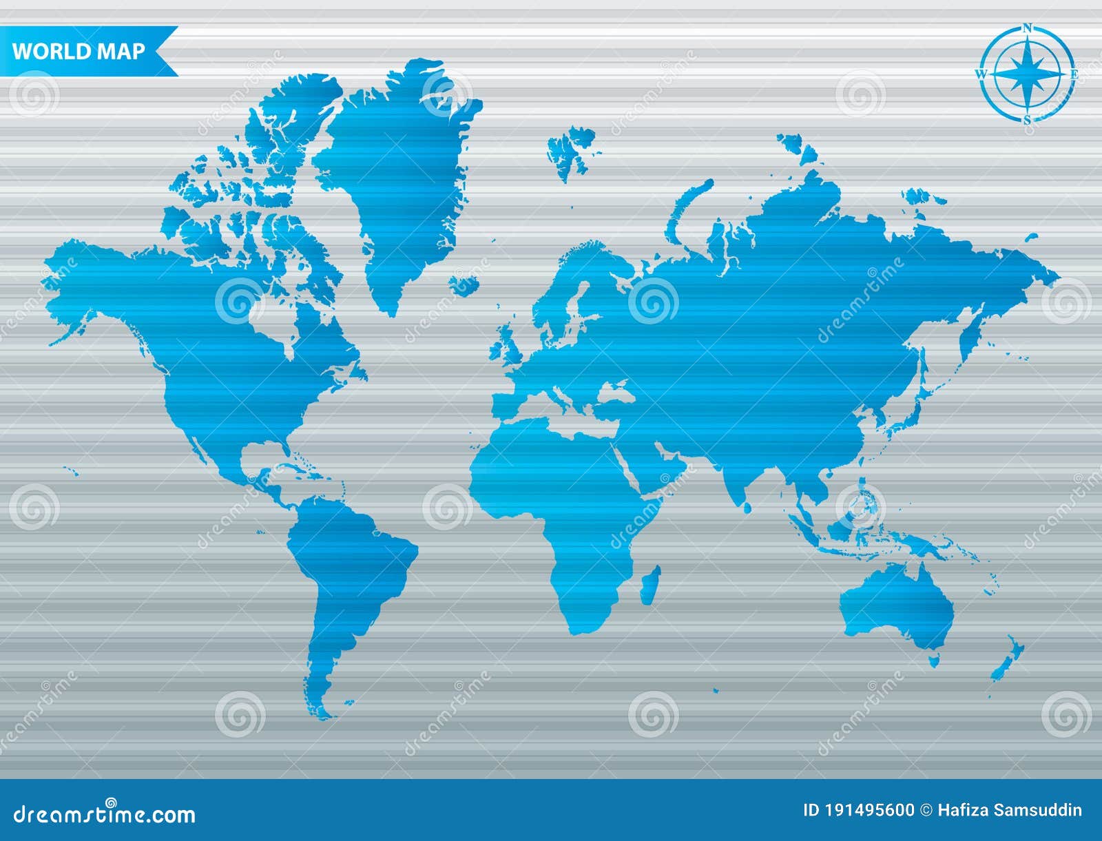 World Map Design. Vector Illustration Decorative Design Stock Vector ...