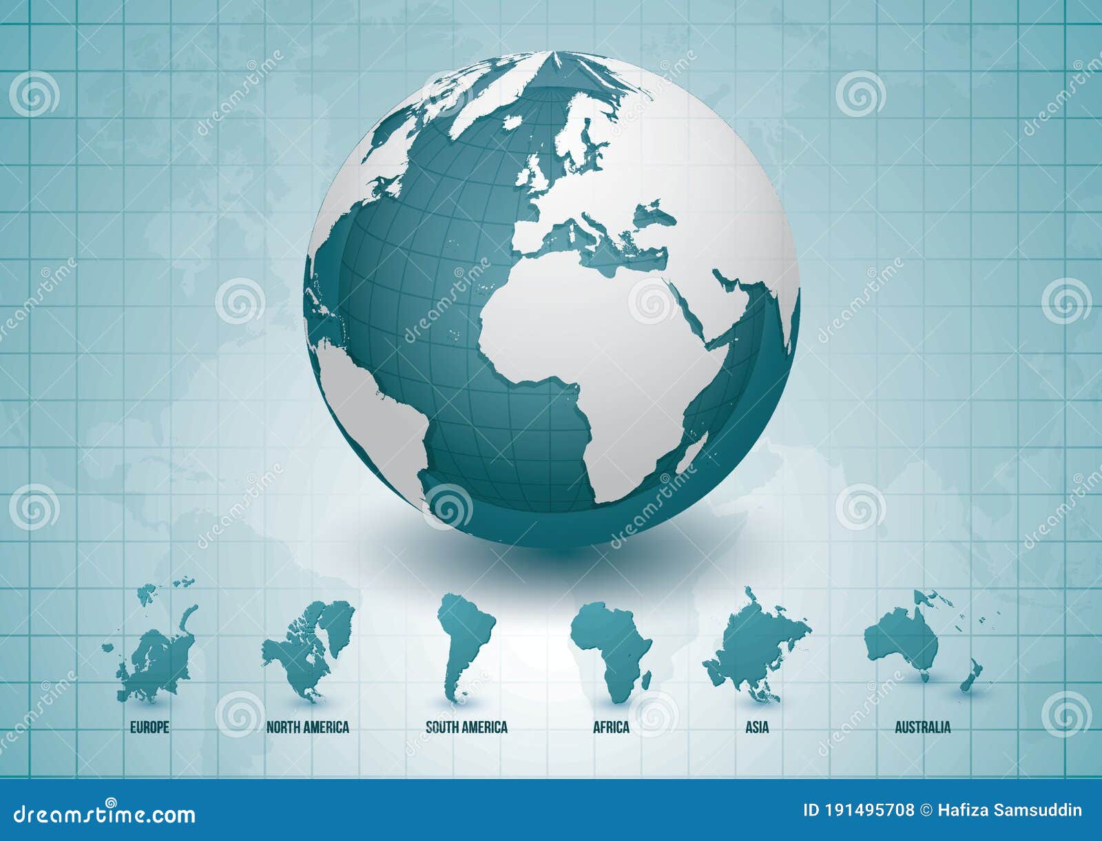 World Map Design. Vector Illustration Decorative Design Stock Vector ...