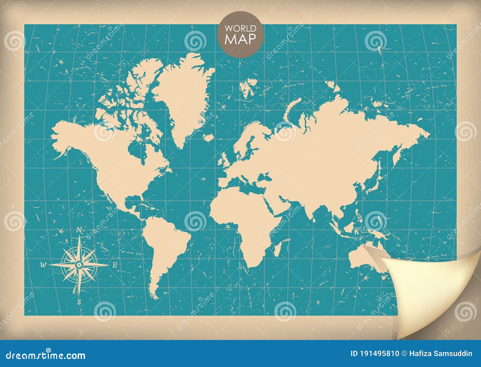 World Map Design. Vector Illustration Decorative Design Stock Vector ...