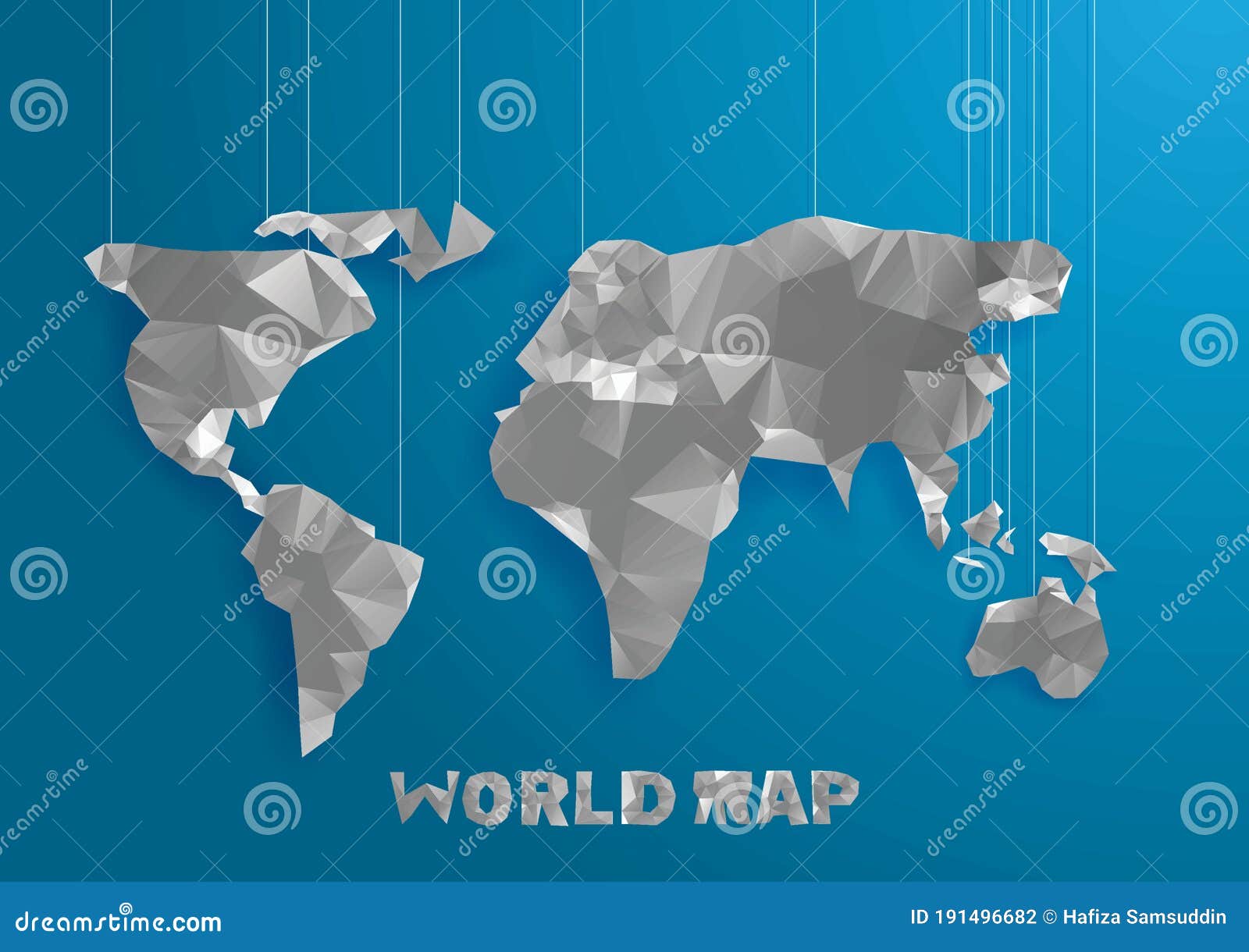 World Map Design. Vector Illustration Decorative Design Stock Vector ...