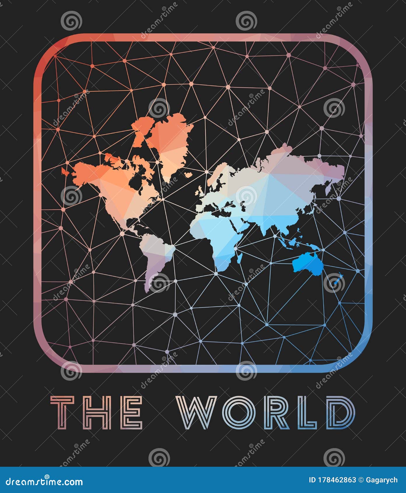 The World map design. stock vector. Illustration of atlas - 178462863