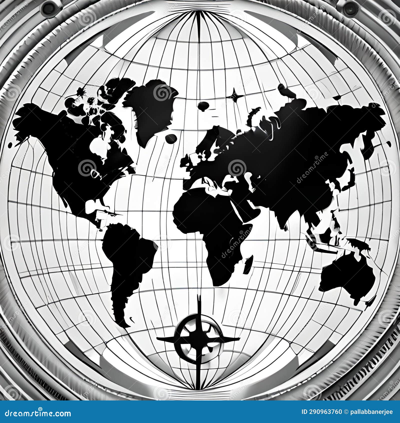 World map design wallpaper stock photo. Image of graffiti - 290963760