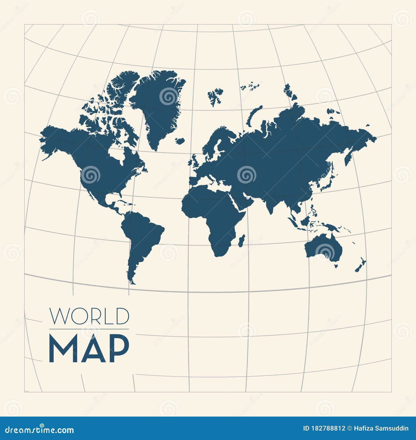 World map design stock vector. Illustration of continents - 182788812