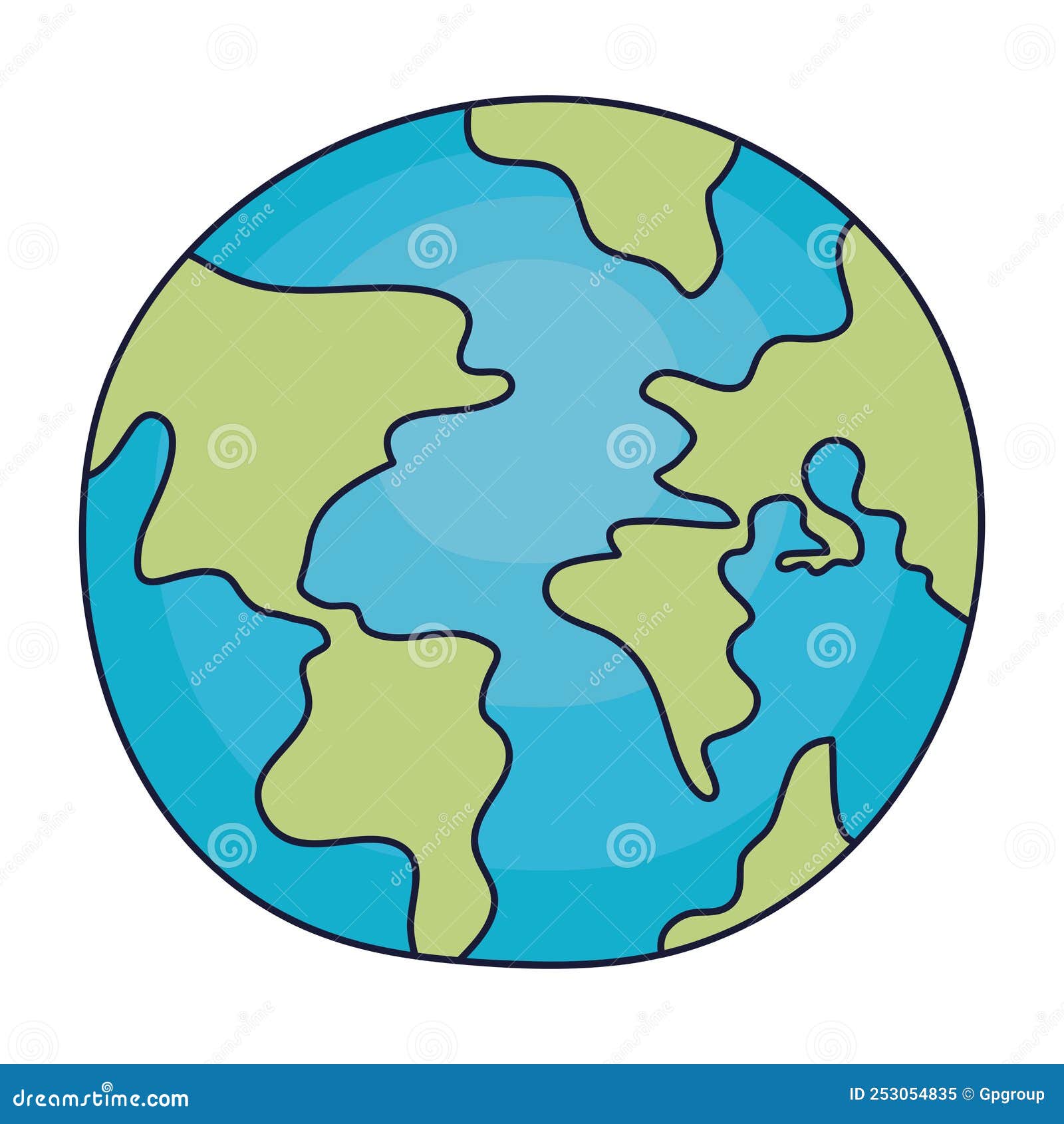 World map design stock vector. Illustration of nature - 253054835