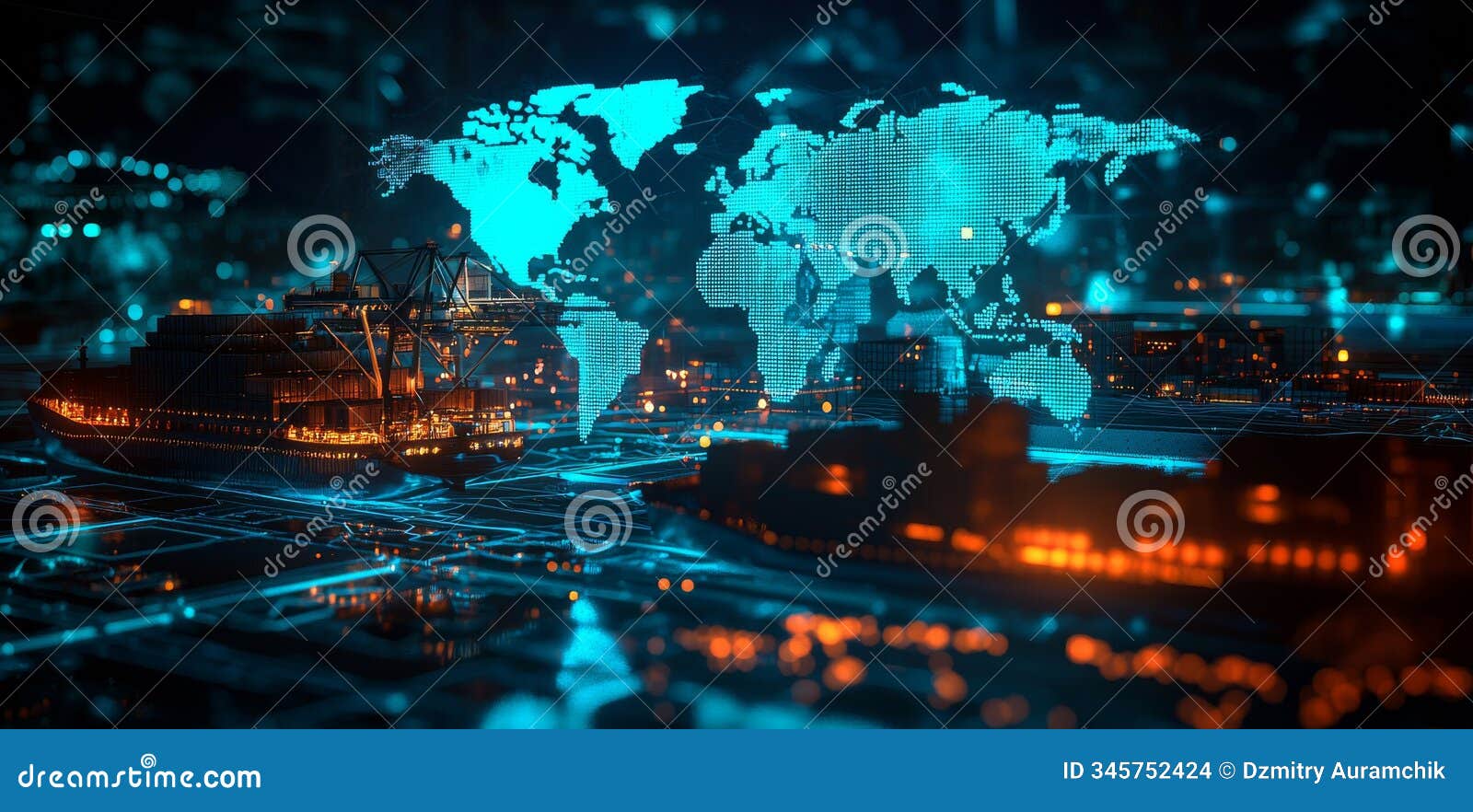 A World Map with Detailed Visual Representations of Logistics Networks ...