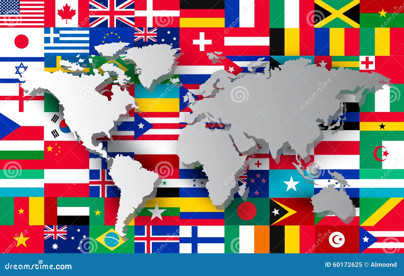 Six Different Flags Of Madagascar Stock Image | CartoonDealer.com ...