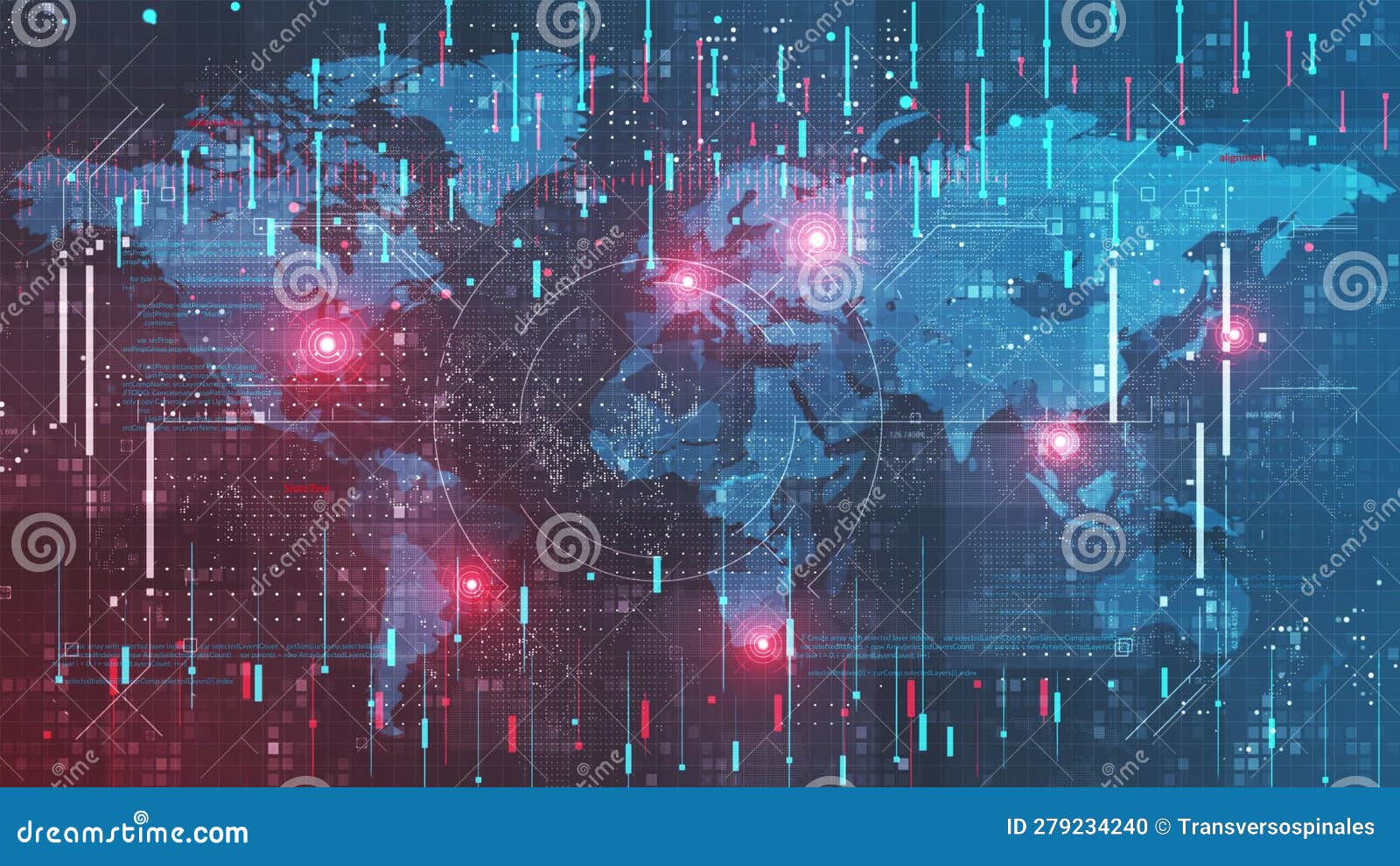 World Map Digital Background. Technology Backdrop Stock Footage - Video ...