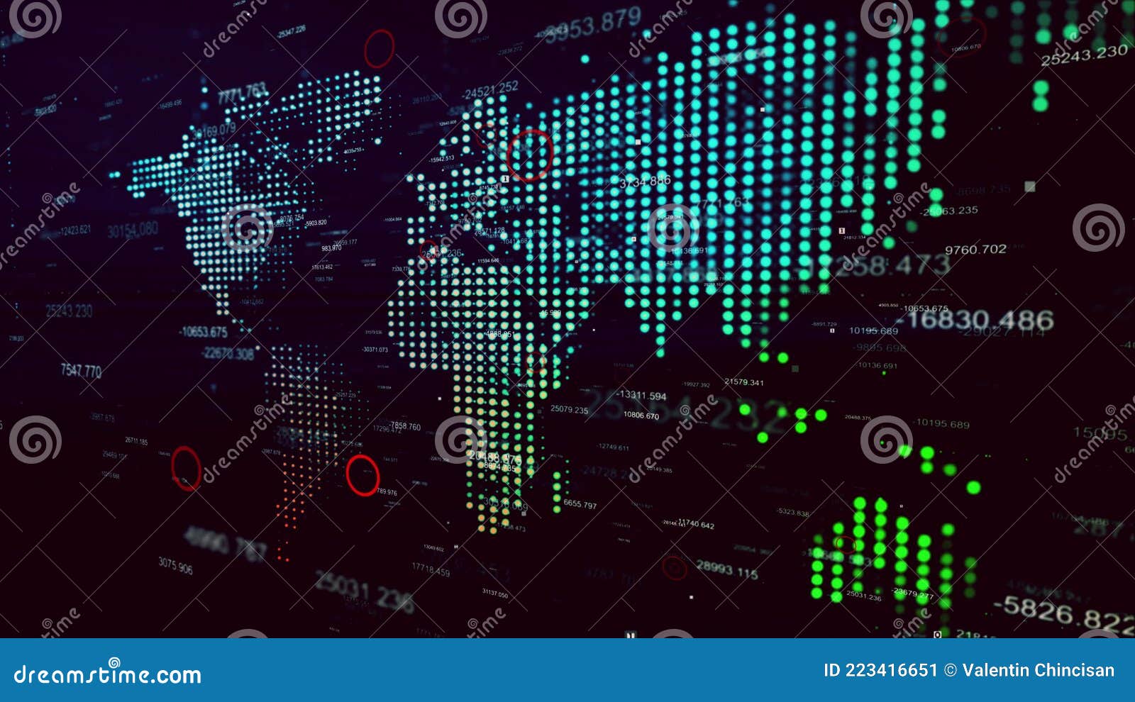 World Map Digital Data stock video. Video of data, glow - 223416651