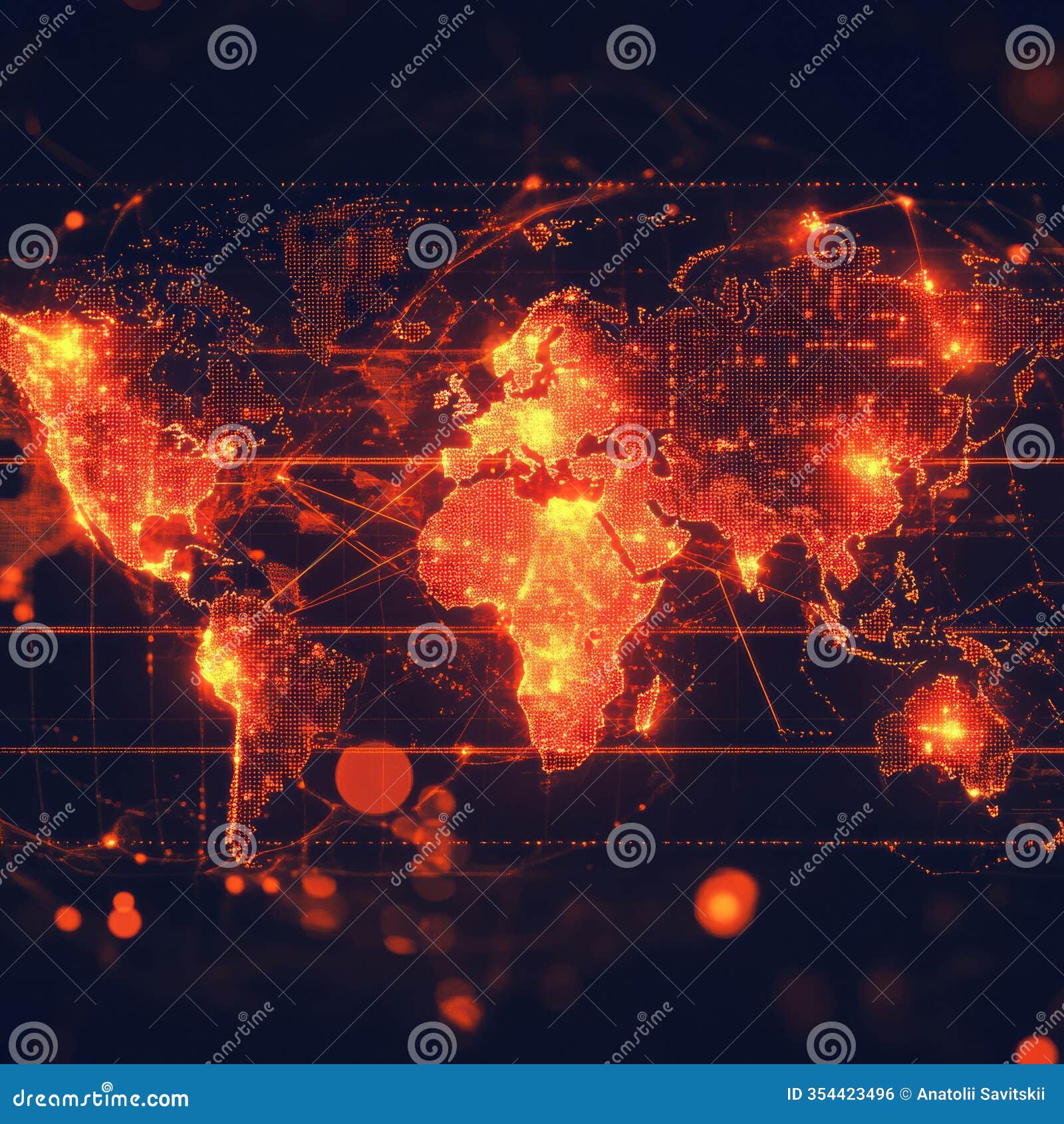 Global Map Showcasing Zones of Epidemic Outbreaks with Highlighted ...