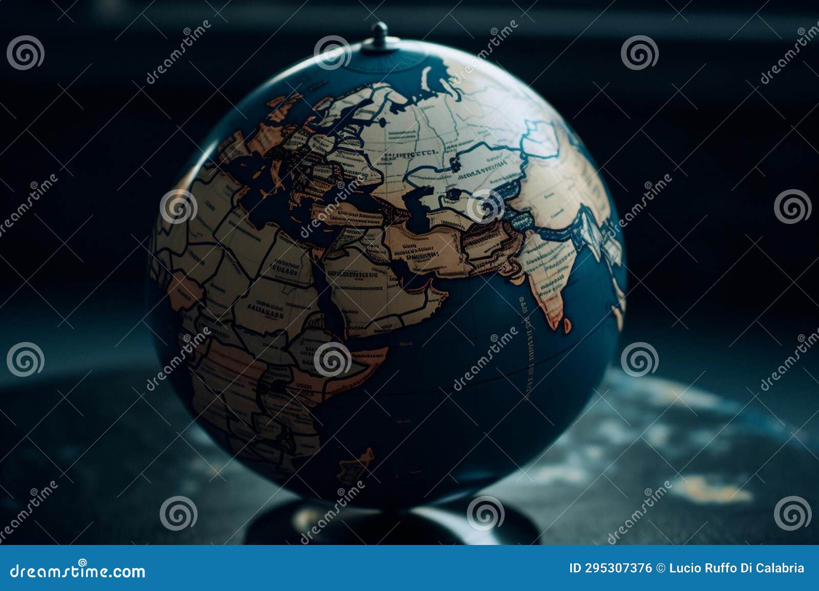 World Map with Distinct Borders Stock Illustration - Illustration of ...
