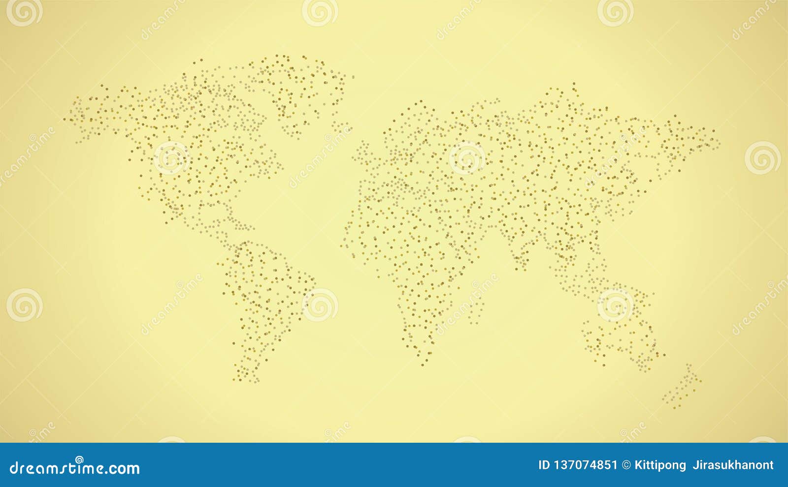 World map with dot pattern stock vector. Illustration of planet - 137074851