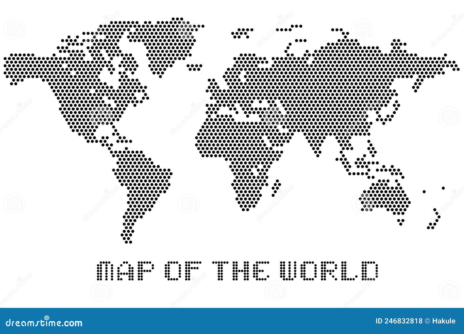 World Map of Dots, Led Uppercase English Alphabet Stock Vector ...