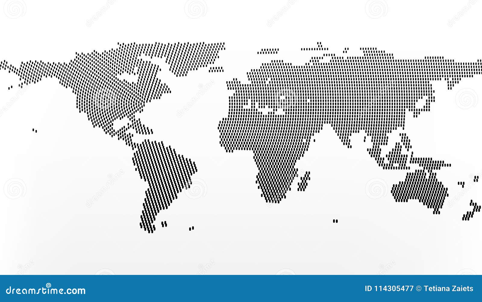 World Map in Dots, Little Lines with Gradient Effect. Centre in New ... World Map in Dots, Little Lines with Gradient Effect. Centre in New ...