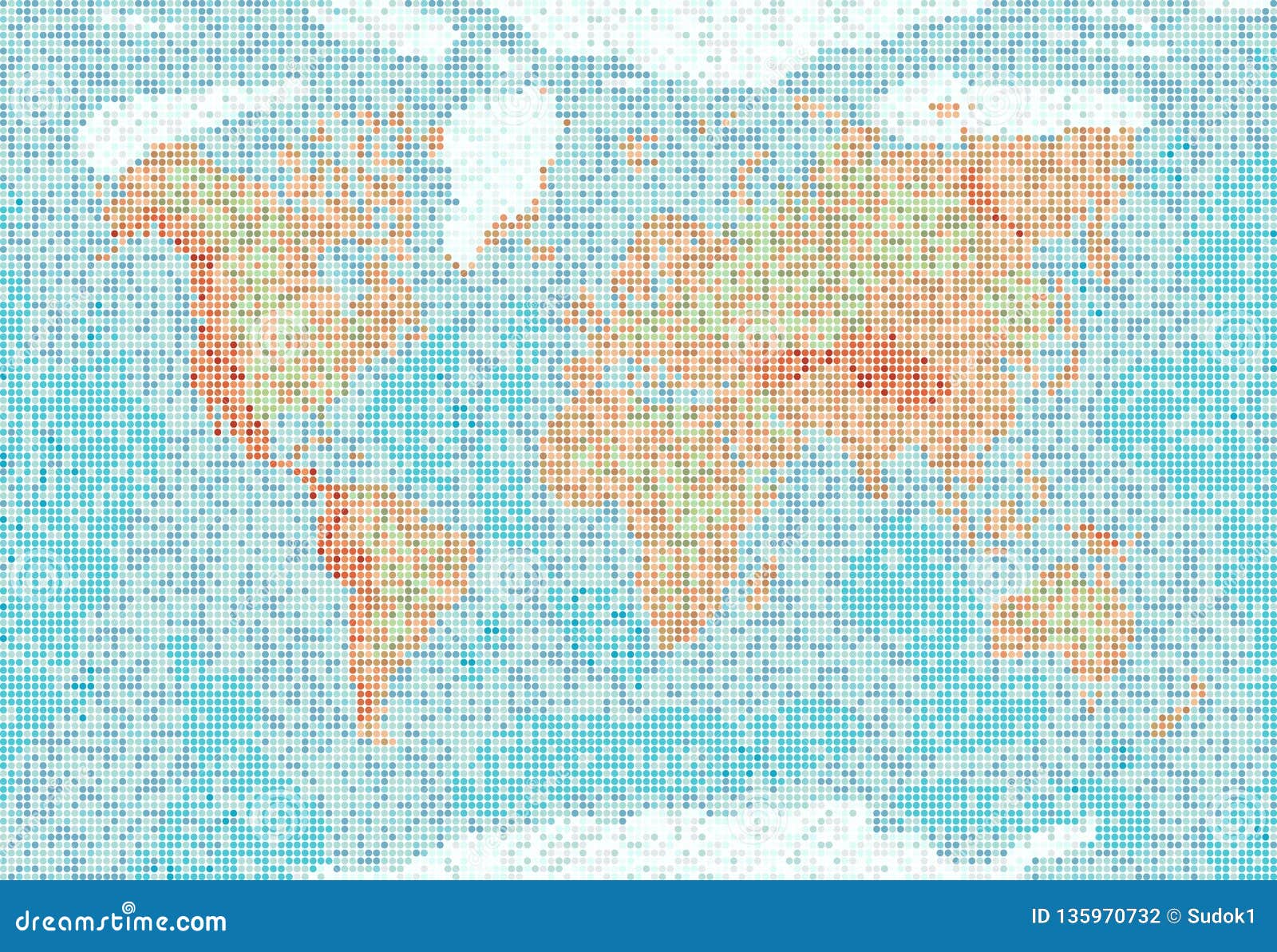World map dotted stock illustration. Illustration of background - 135970732