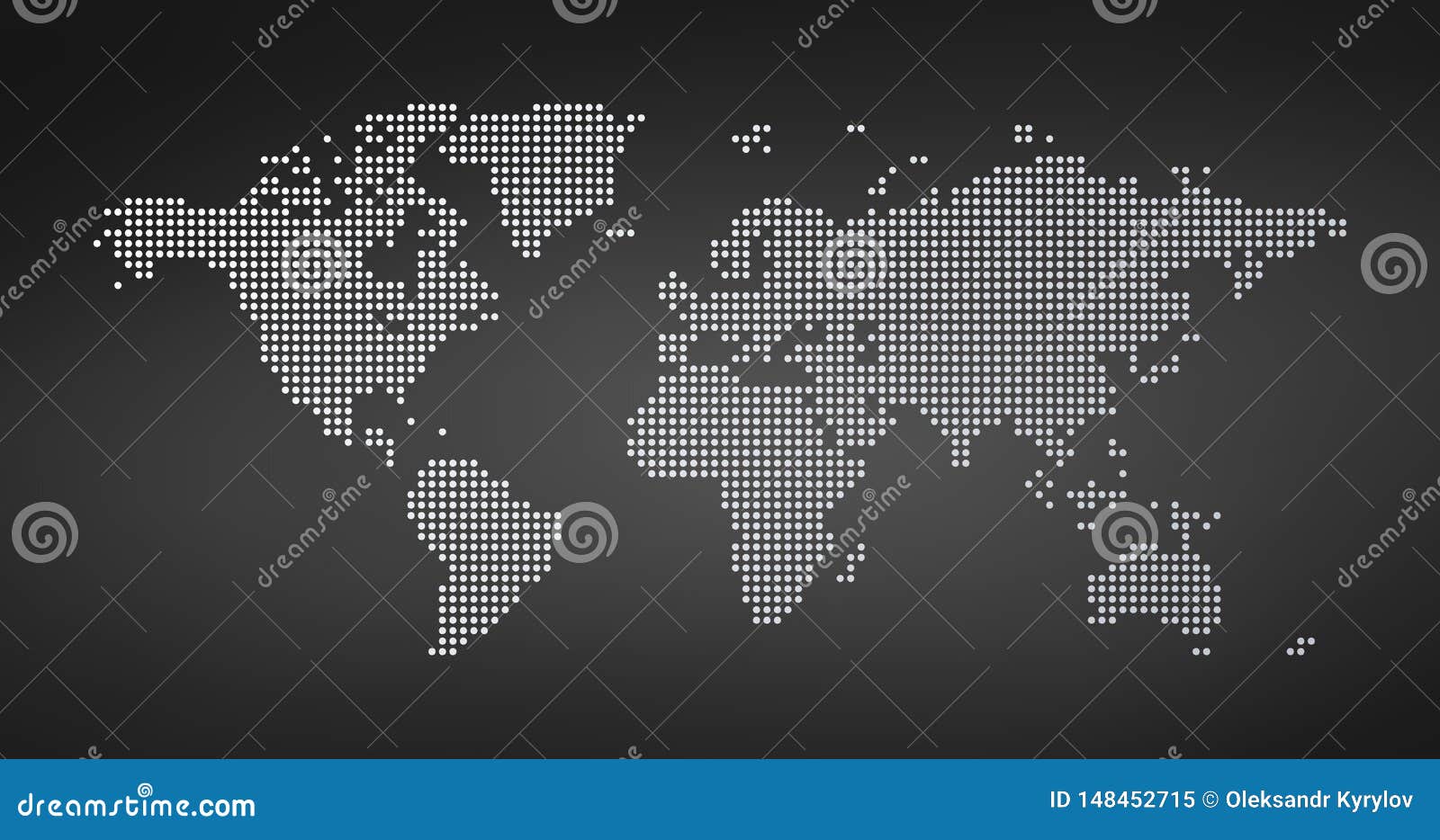 Dotted Style Of White Color United States Map, White Dotted USA Map ...