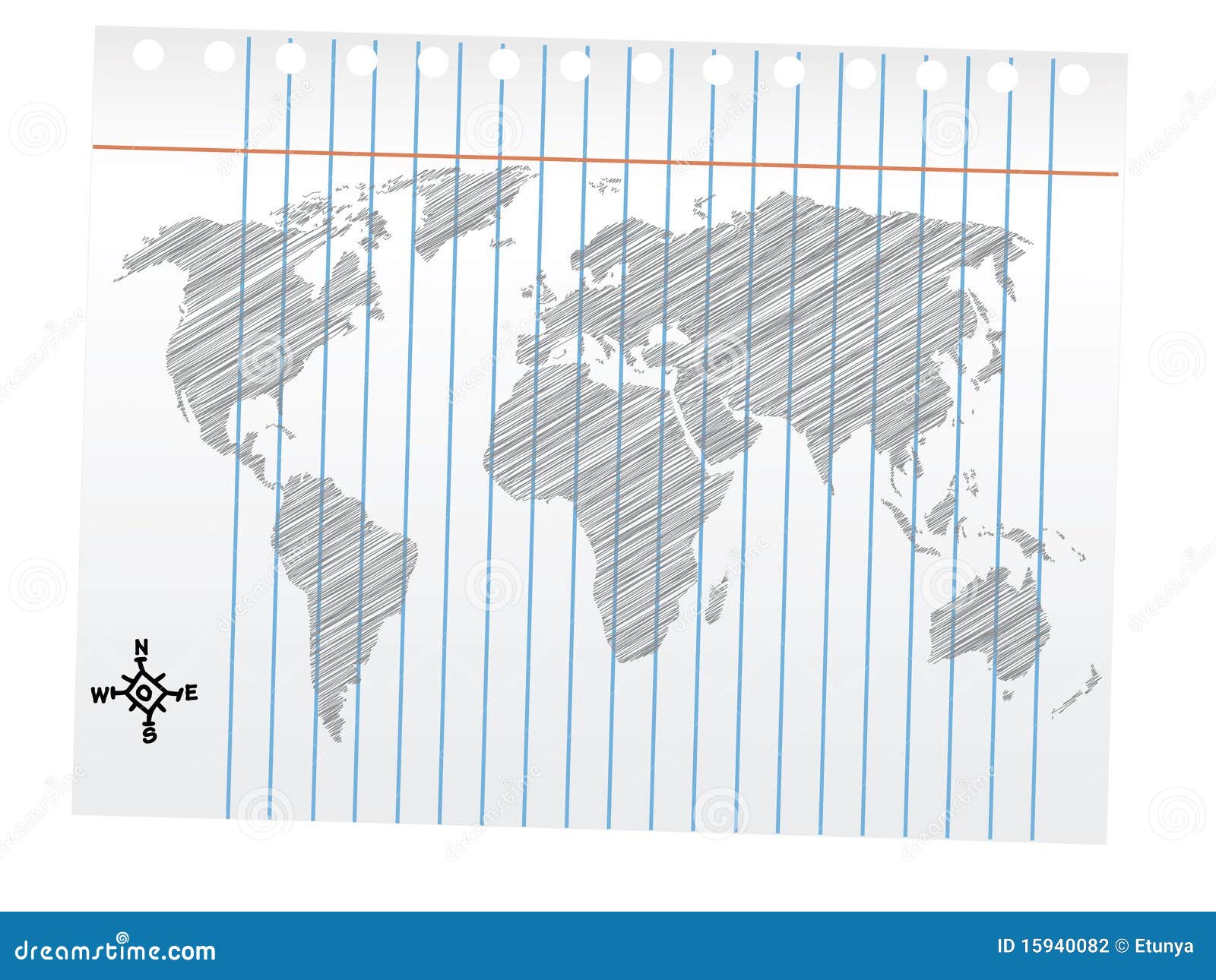 World Map Drawing, Pencil Sketch Stock Vector - Illustration of ...