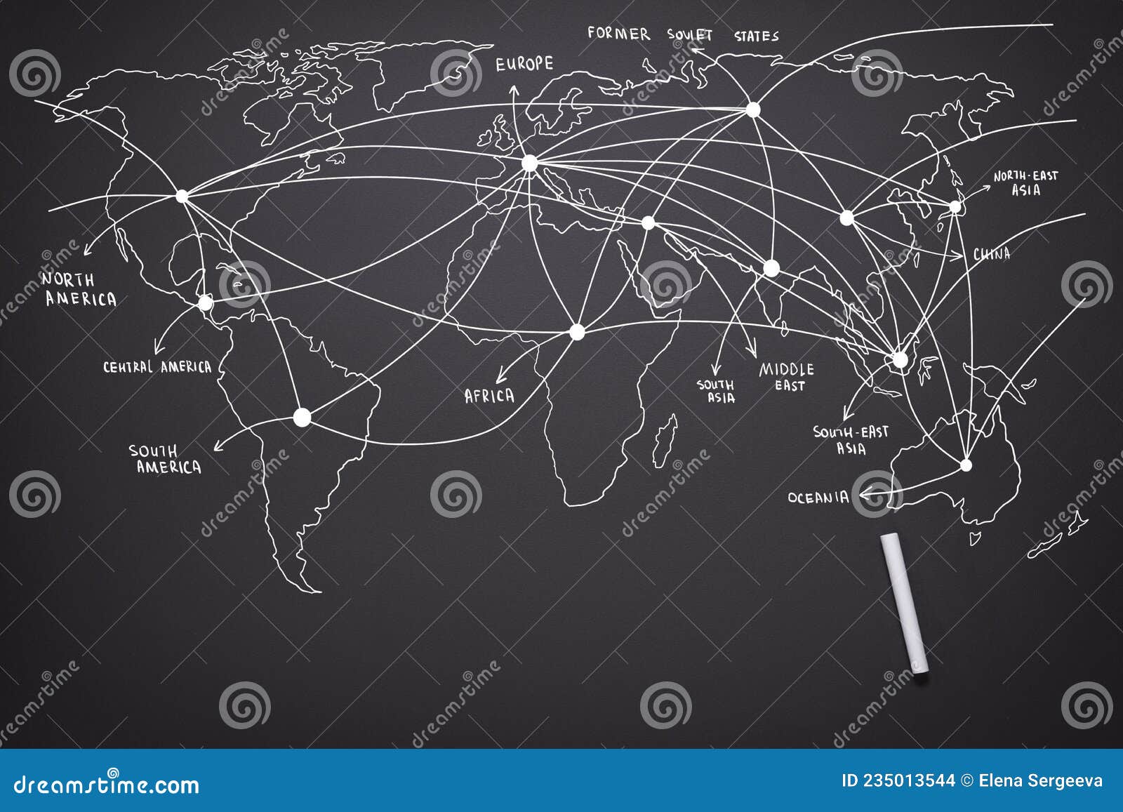 World Map Connect D Stock Photos - Free & Royalty-Free Stock Photos ...