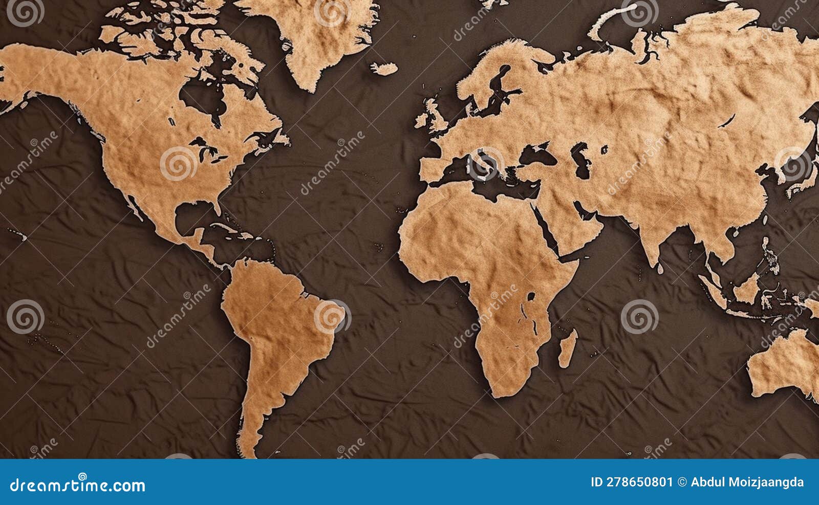 World Map With Dried Soil Texture Stock Photo | CartoonDealer.com ...