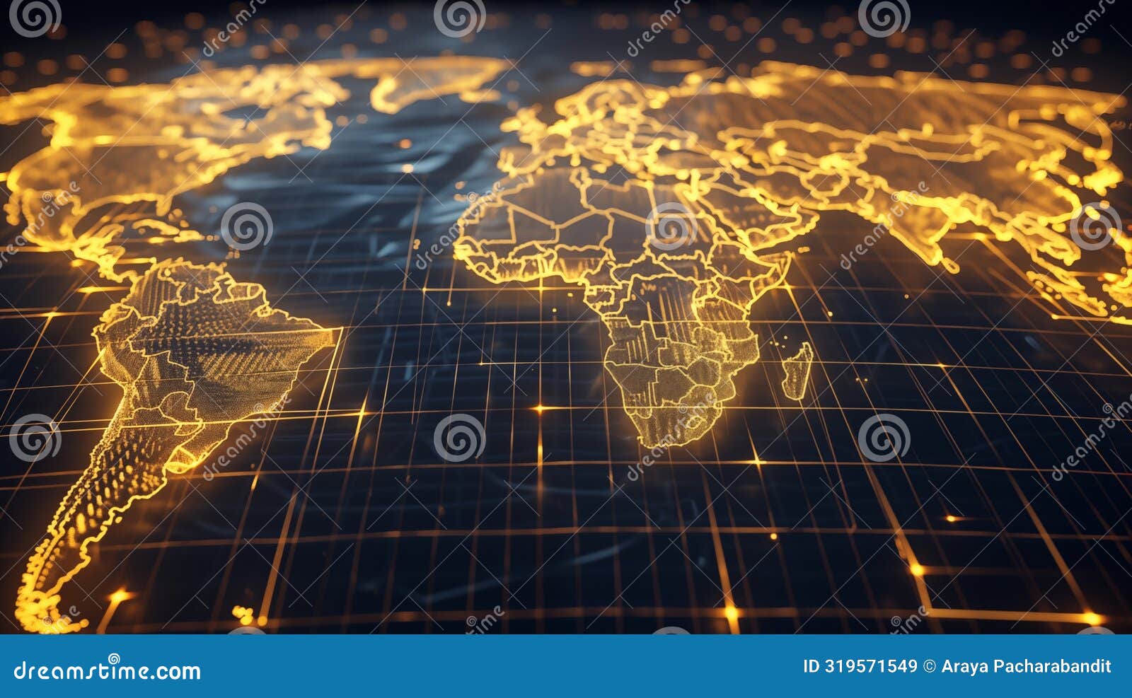 World Map with Territorial Boundaries Delineating Geographical Regions ...