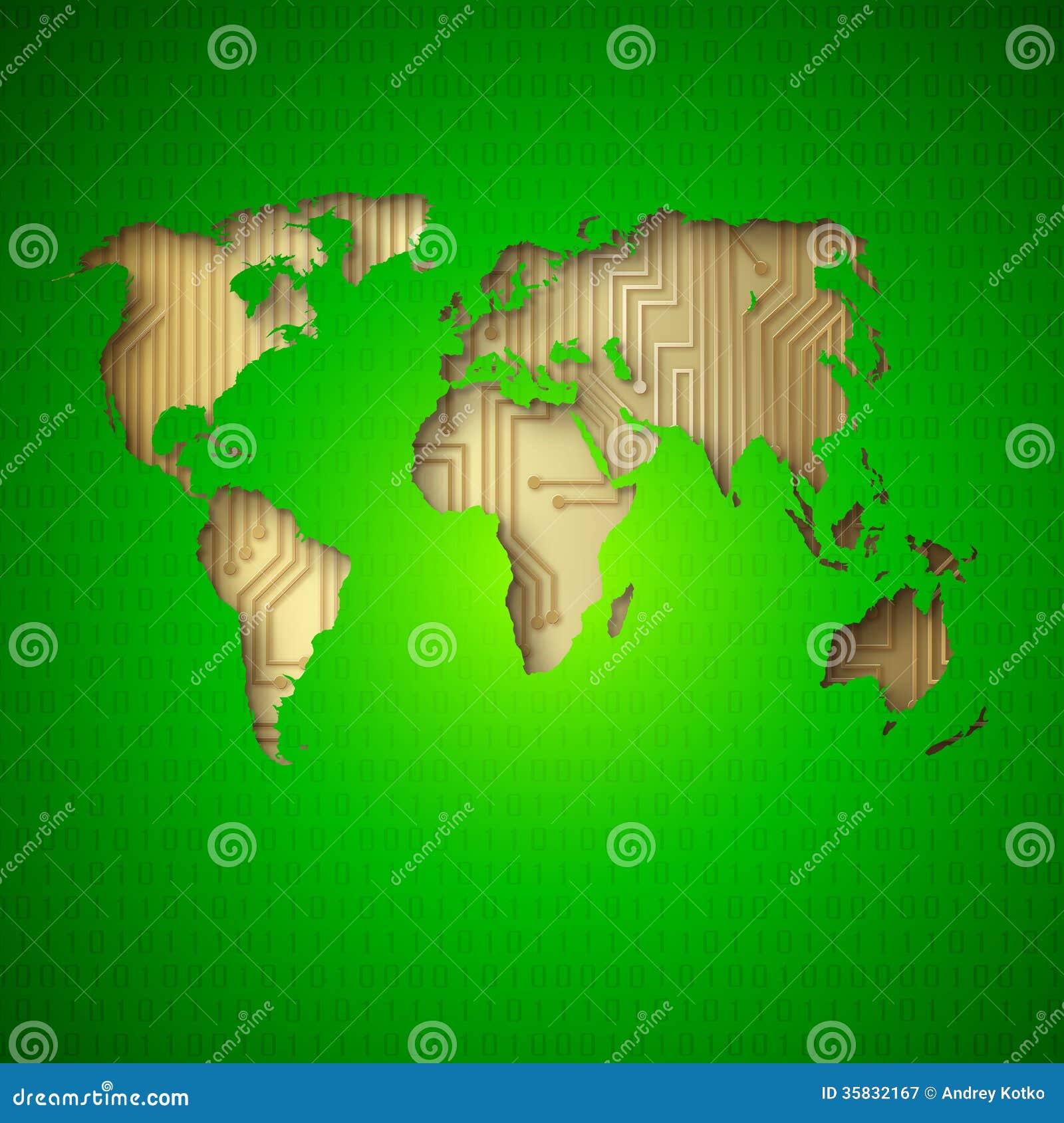World map stock vector. Illustration of design, nature - 35832167