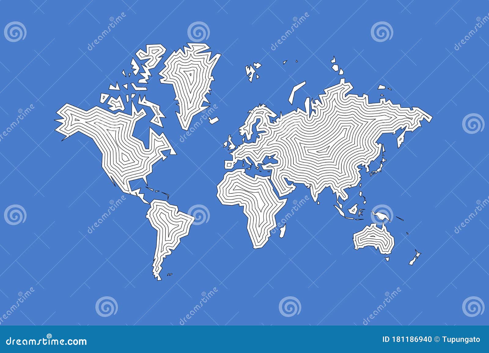 World map fingerprint stock illustration. Illustration of logo - 181186940