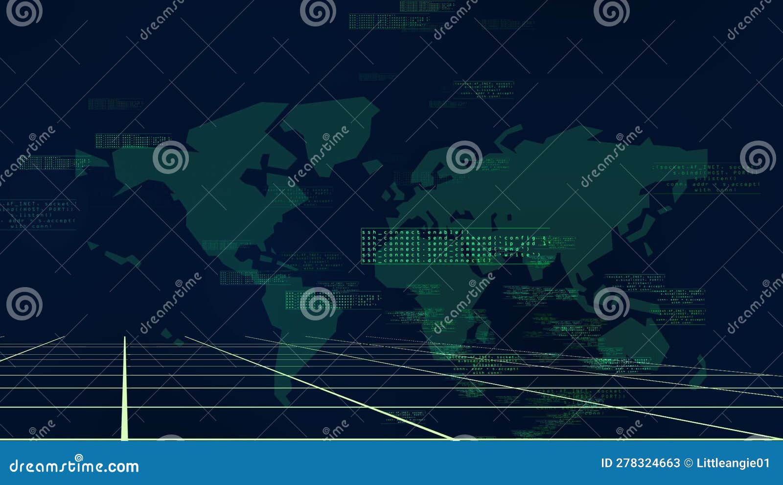 World Map Floating in Space Digital Effect Animation Stock Video ...